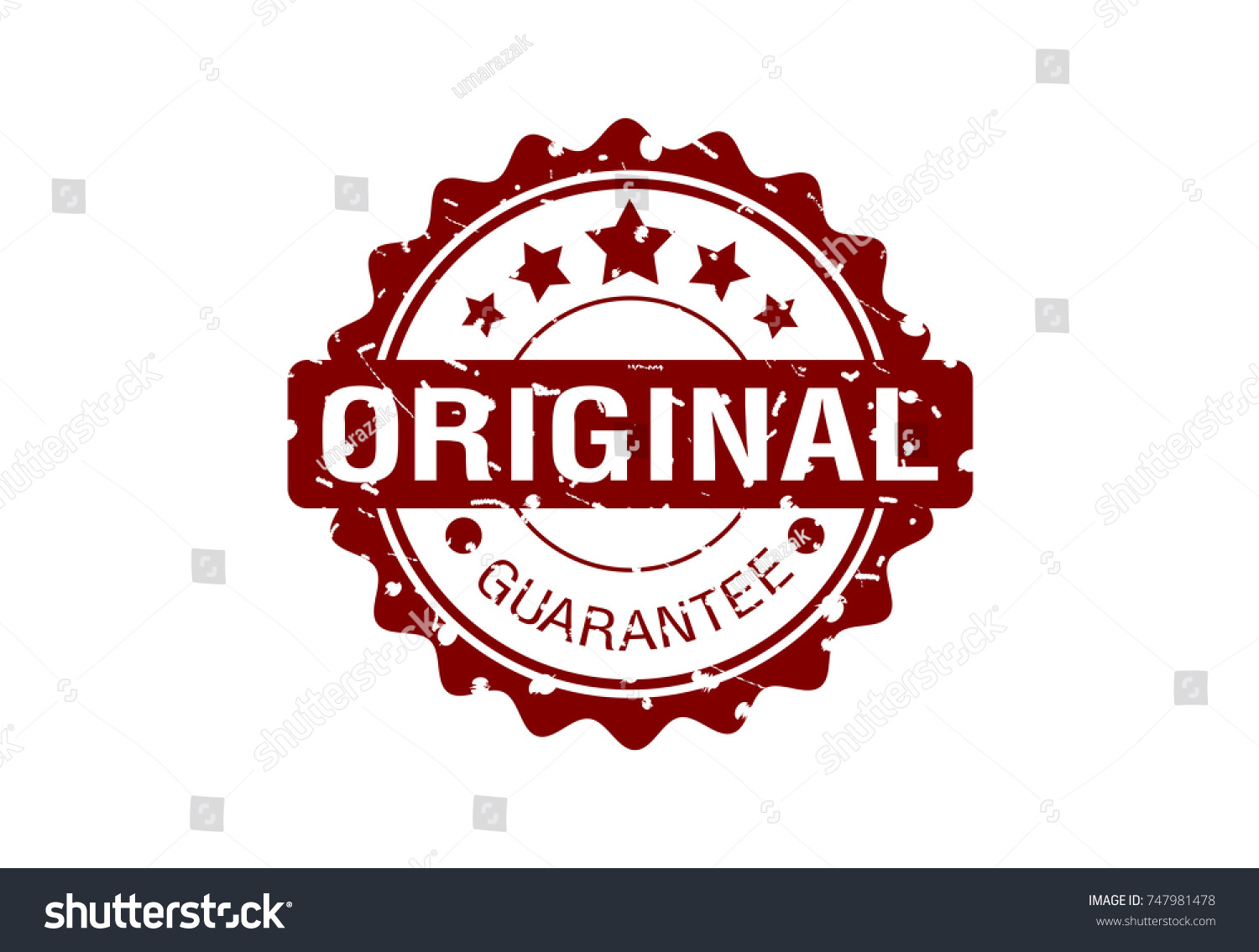 Original Guarantee Logo Vector Stock Vector (Royalty Free) 747981478