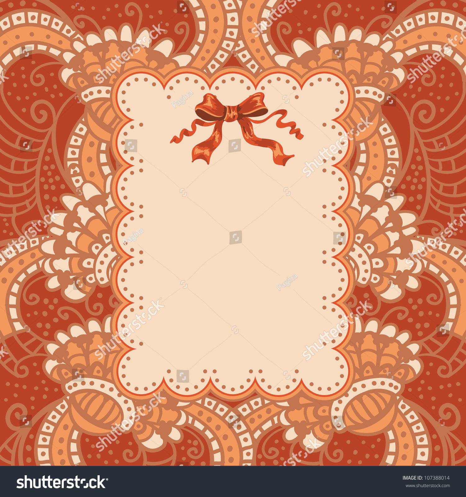 Original Vintage Frame Template Stock Vector (Royalty Free) 107388014