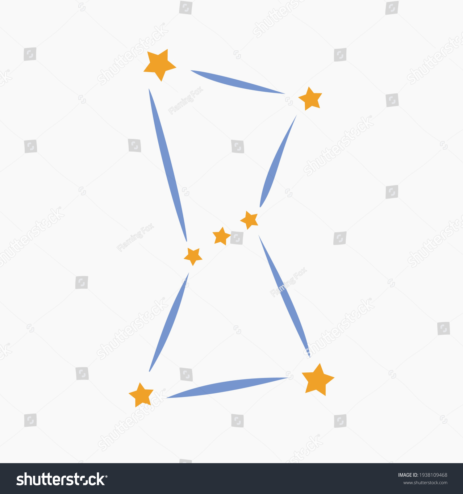 Orion Constellation Icon Simple Vector Flat: เวกเตอร์สต็อก (ปลอดค่า ...