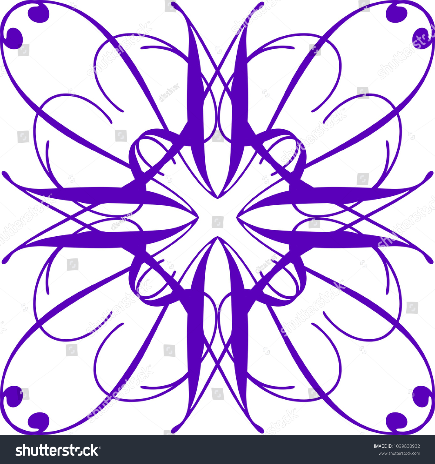 Ornament Vector Illustration Stock Vector (Royalty Free) 1099830932 ...