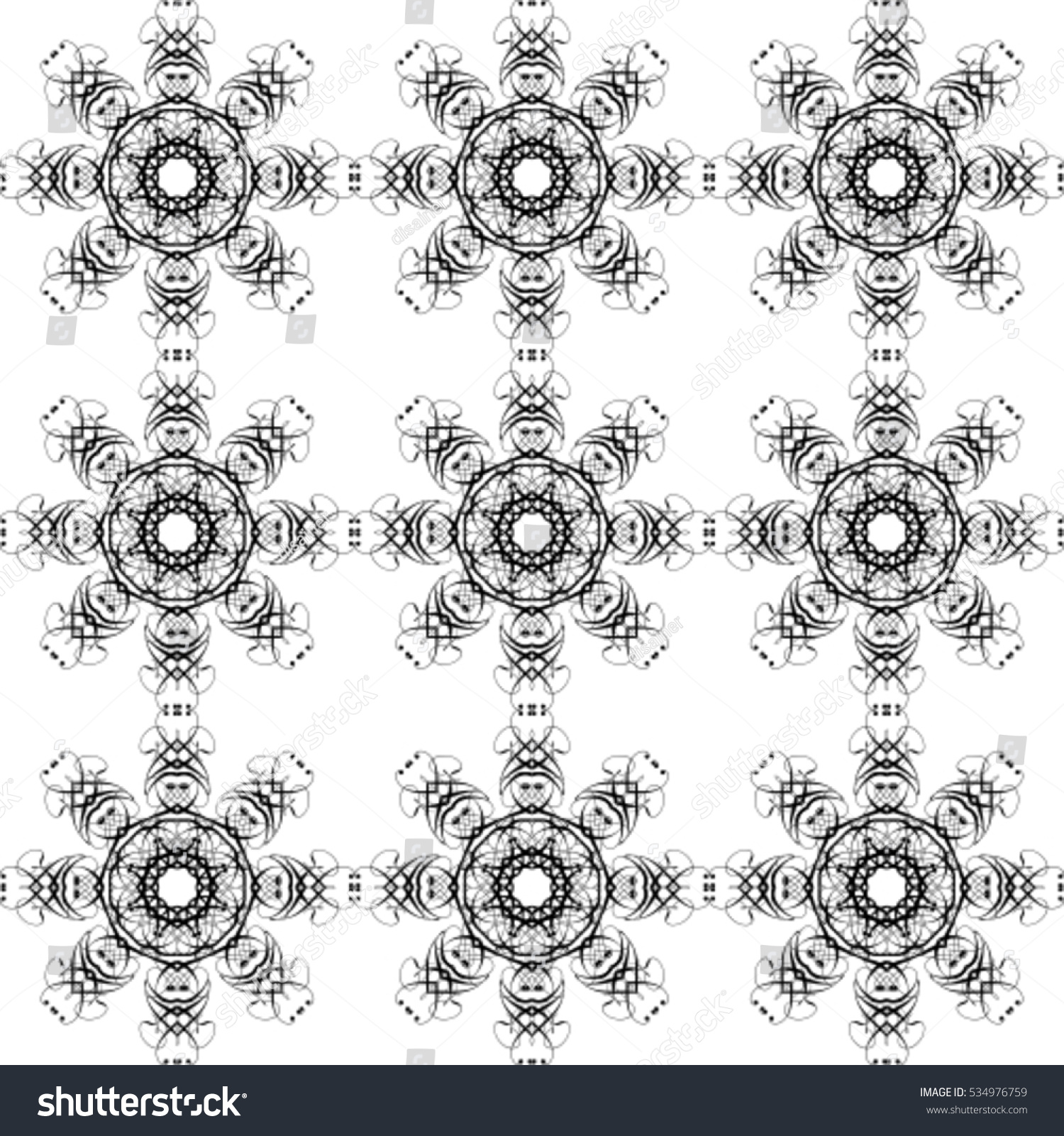 Ornament Vector Illustration Stock Vector (Royalty Free) 534976759 ...