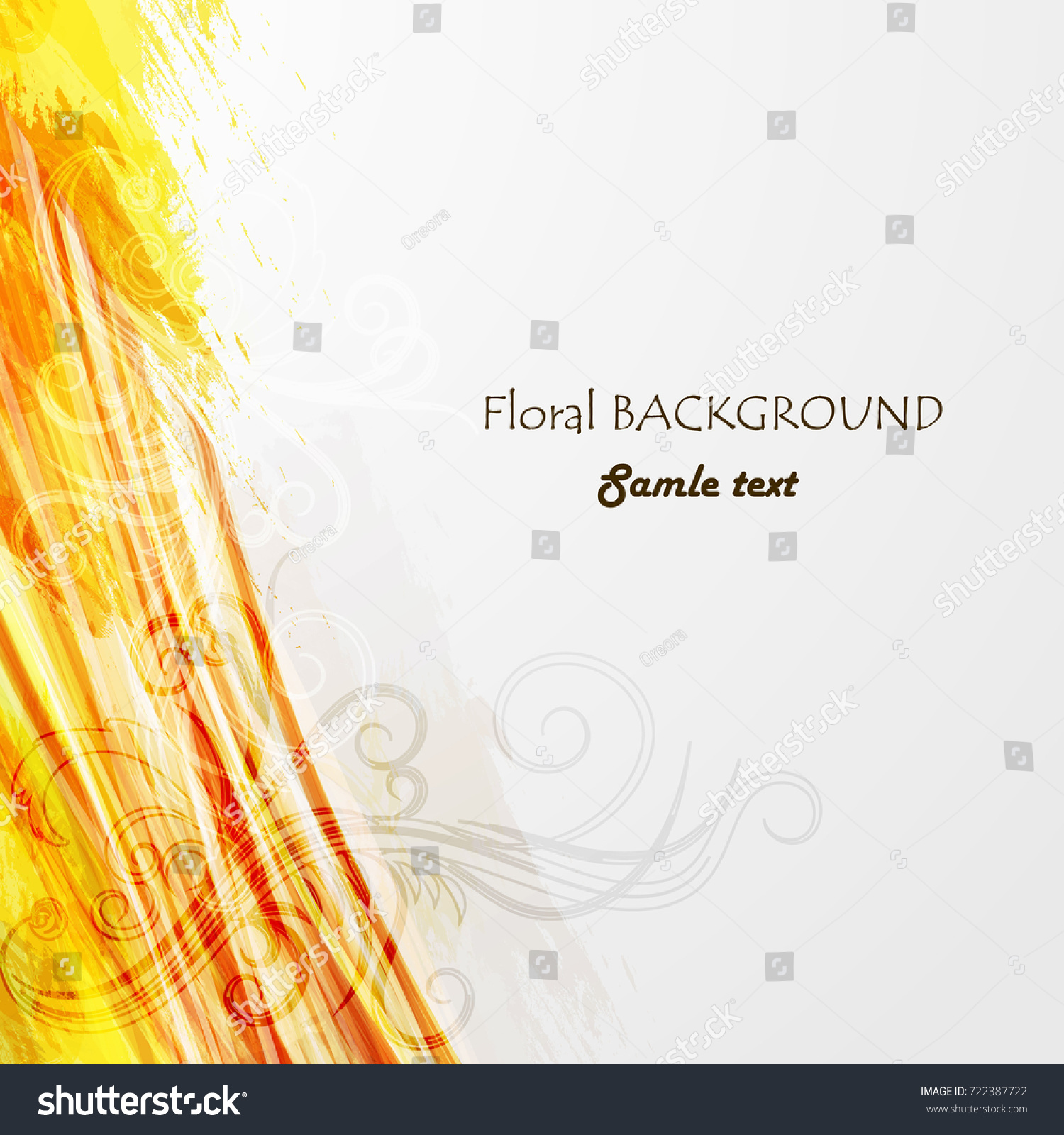 Ornamental Floral Background Vector Stock Vector (Royalty Free ...