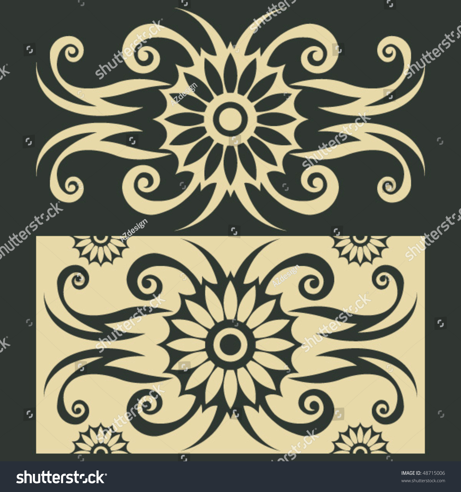 Ornate Vector Design Element Stock Vector (Royalty Free) 48715006 ...