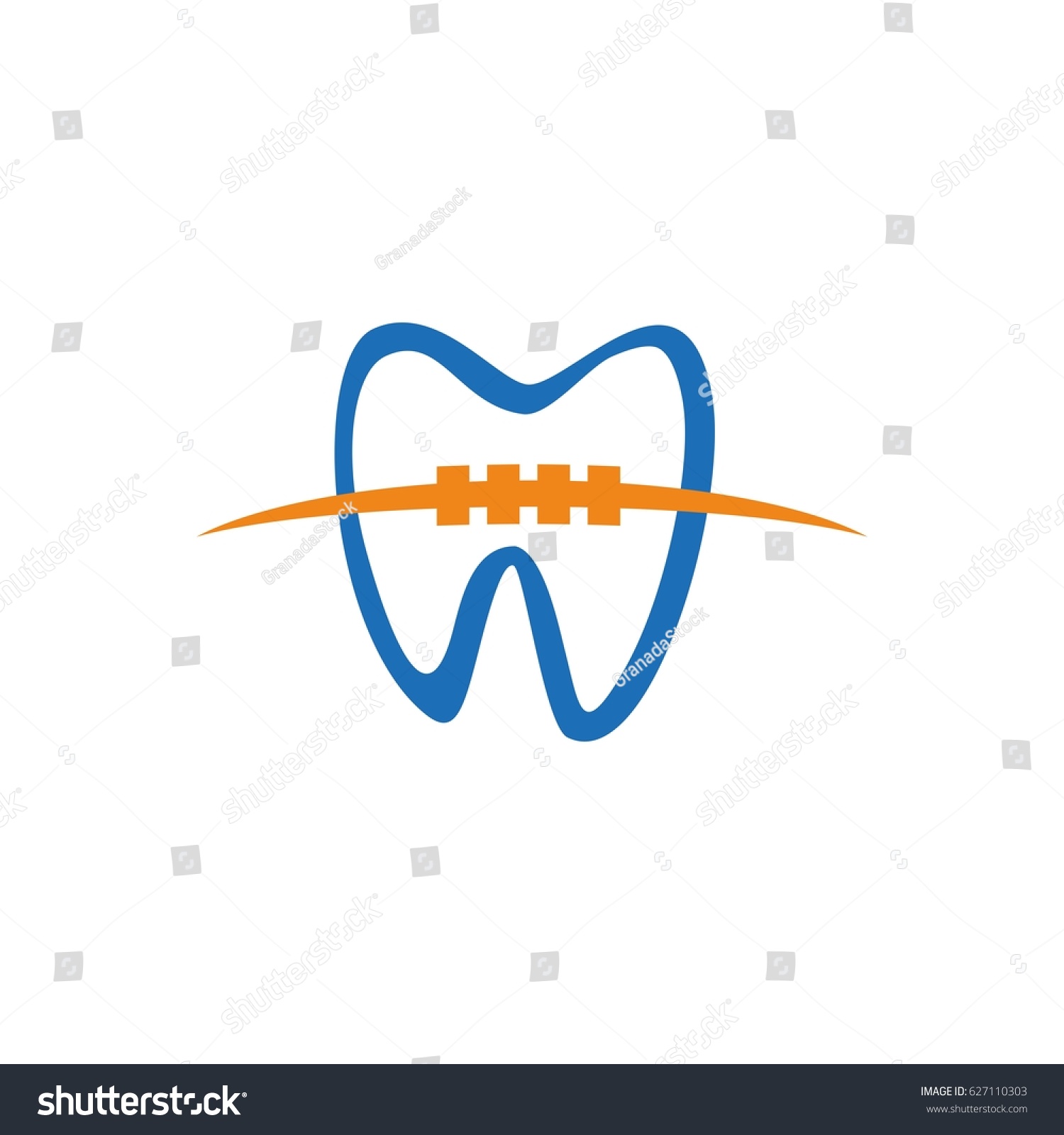 Orthodontic Logo Stock Vector (Royalty Free) 627110303