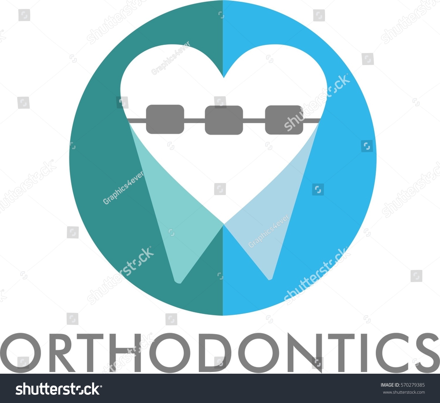 Orthodontics Logo Stock Vector (Royalty Free) 570279385 | Shutterstock