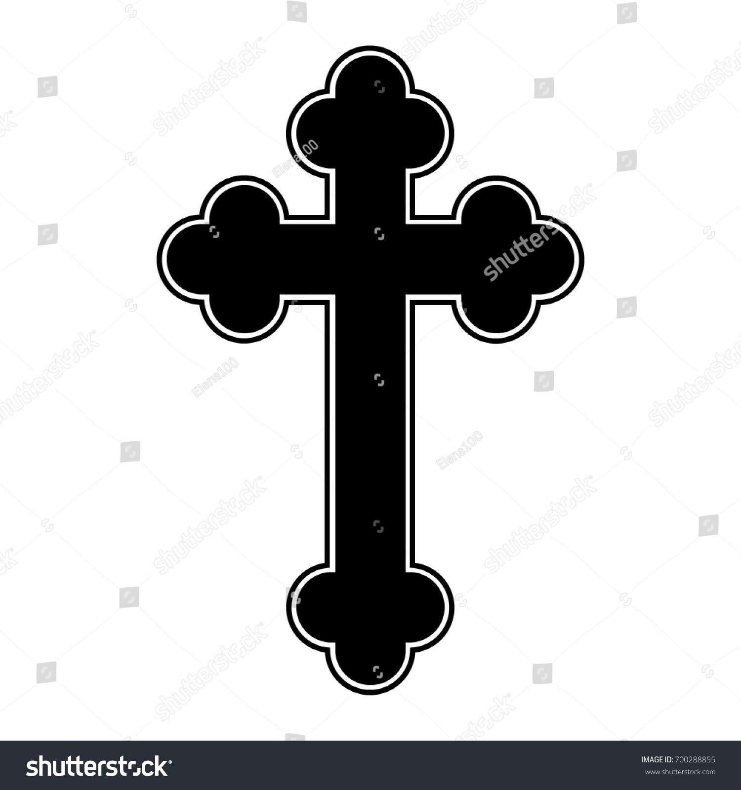 Orthodox Cross Vector Design Stock Vector (Royalty Free) 700288855