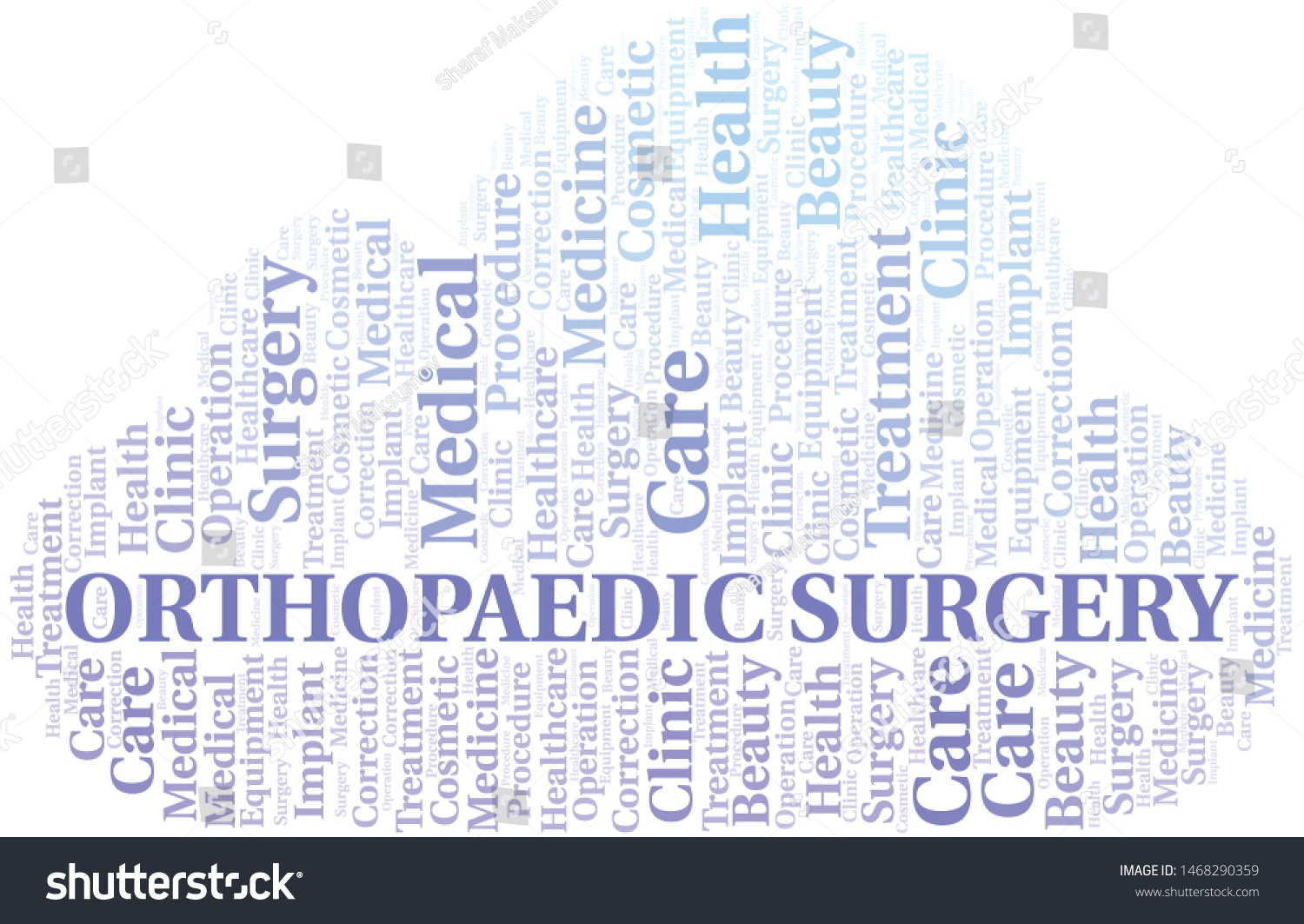 Orthopaedic Surgery Word Cloud Vector Made Stock Vector (Royalty Free ...