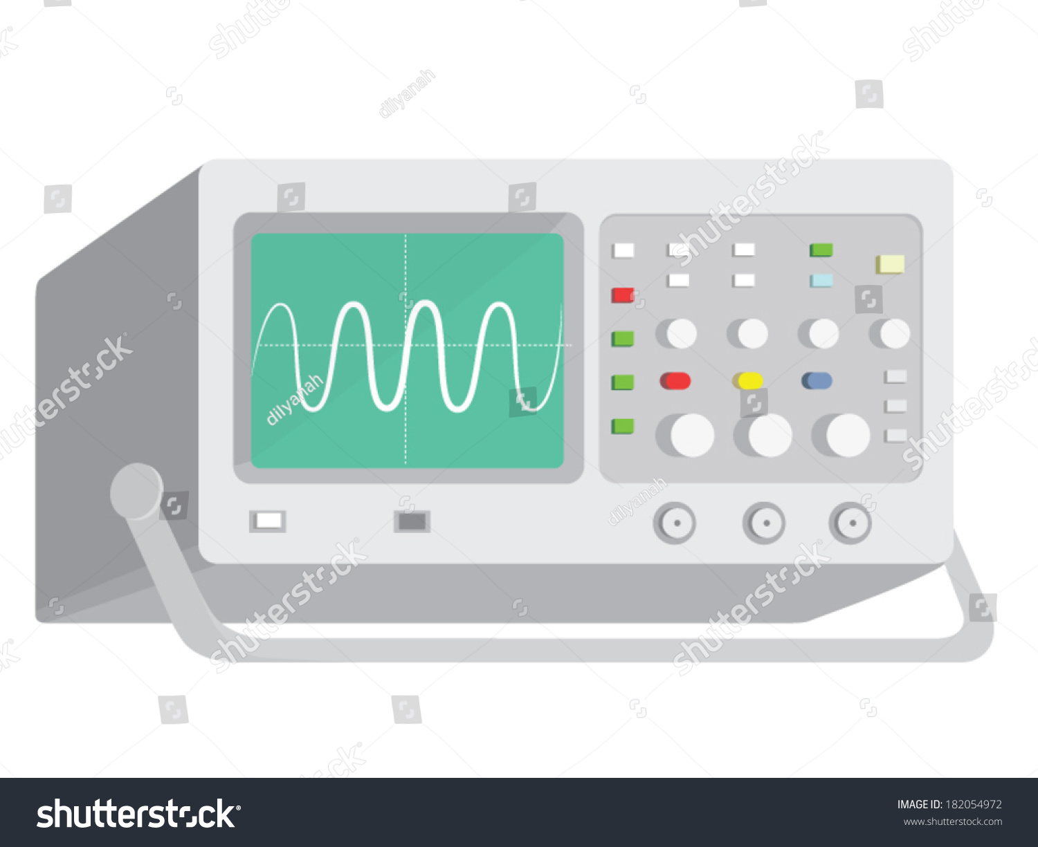 Oscilloscope Vector Illustration: vector de stock (libre de regalías ...