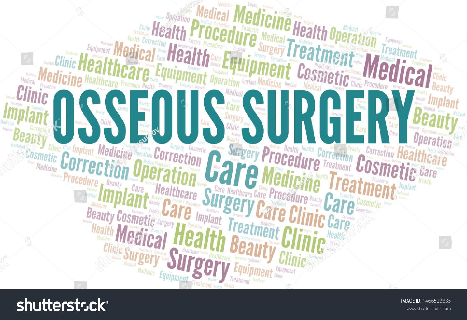 Osseous Surgery Word Cloud Vector Made Stock Vector (Royalty Free ...