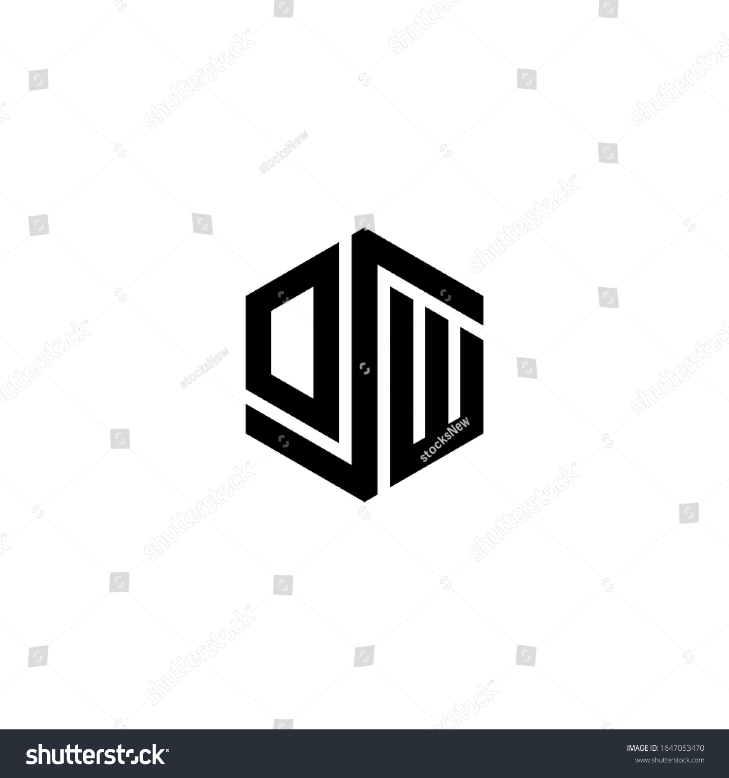 Osw Letter Logo Design Polygon Monogram Stock Vector (Royalty Free ...