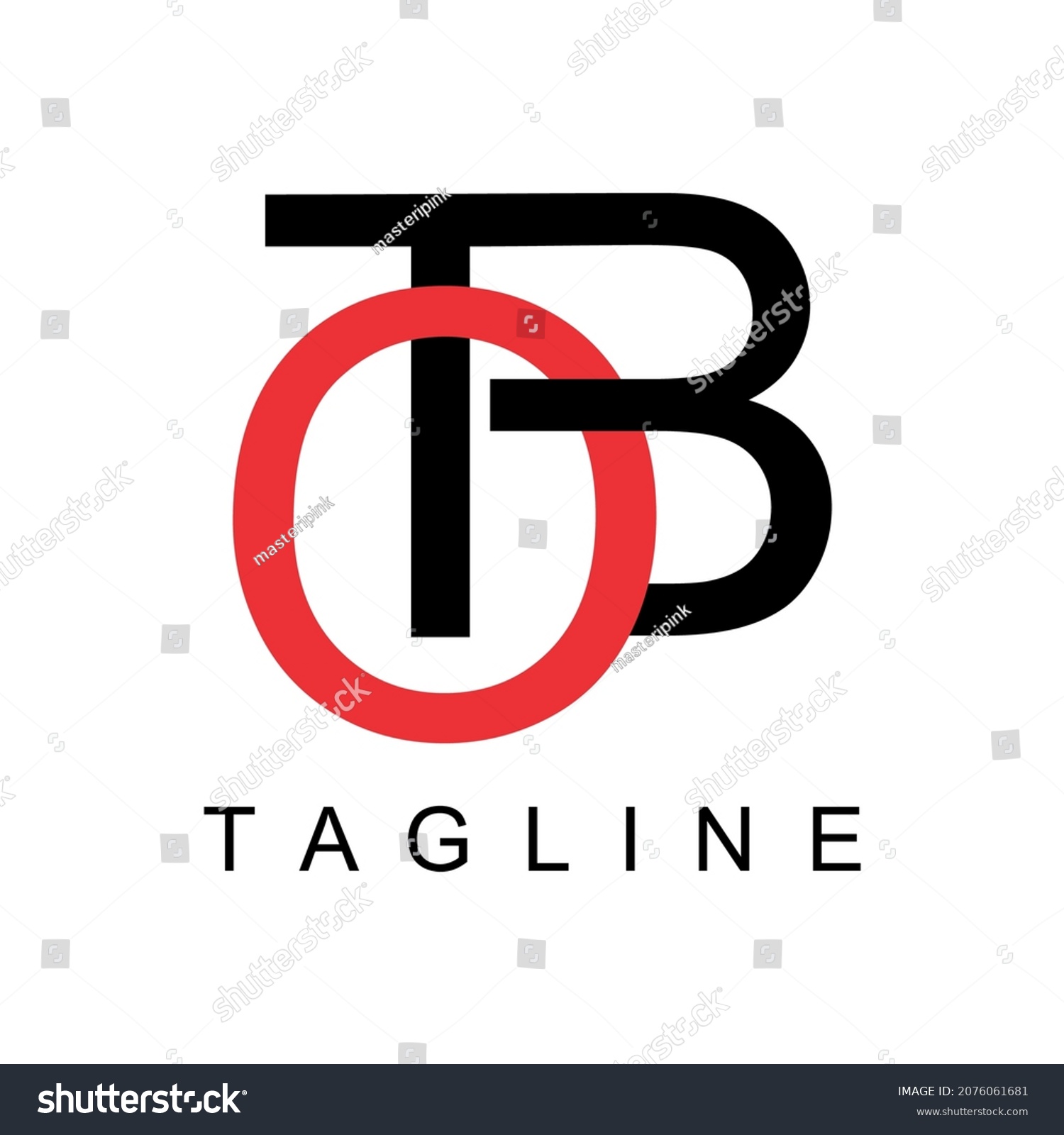 Otb Alphabets Vector Free Logo Design Stock Vector (Royalty Free ...