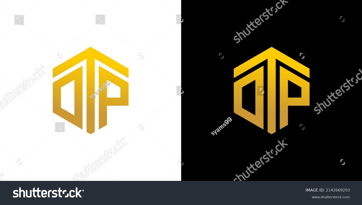 Otp Letter Logo Design Polygon Monogram Stock Vector (Royalty Free ...