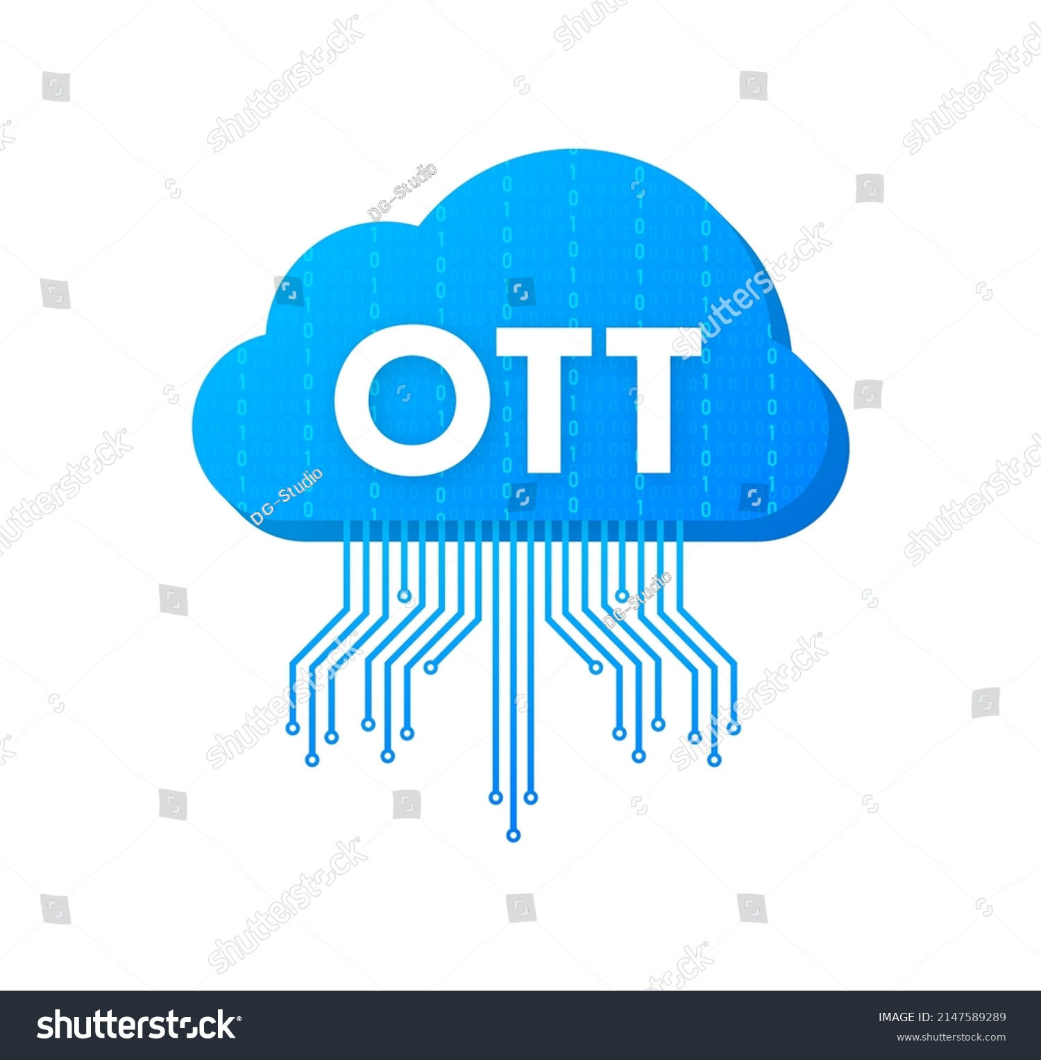 Ott Cloud Media Platform Vector Stock Stock Vector (Royalty Free ...