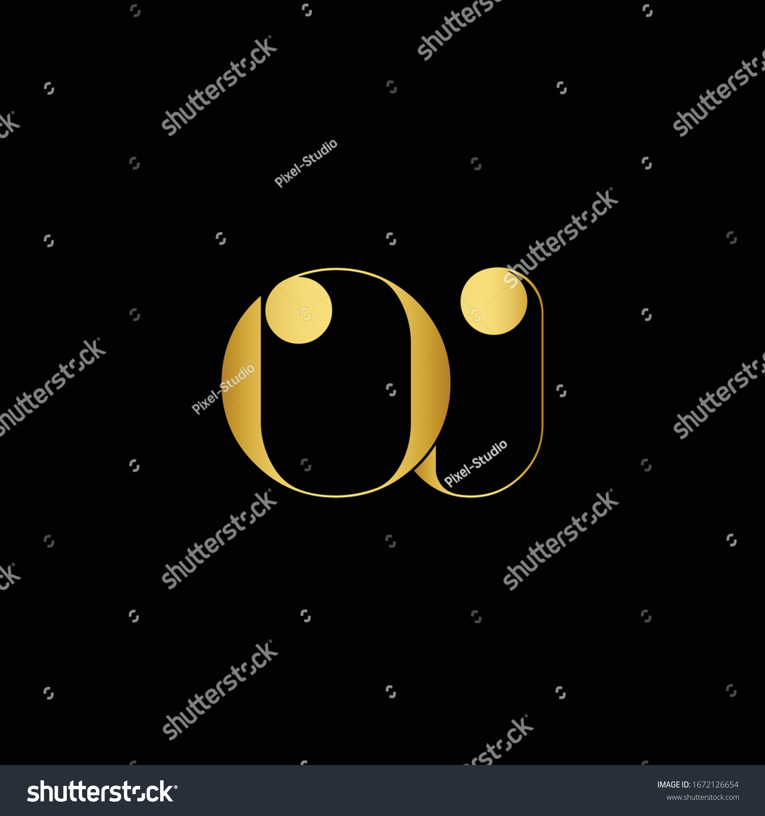 Ou Letter Logo Design Template Vector: เวกเตอร์สต็อก (ปลอดค่าลิขสิทธิ์ ...