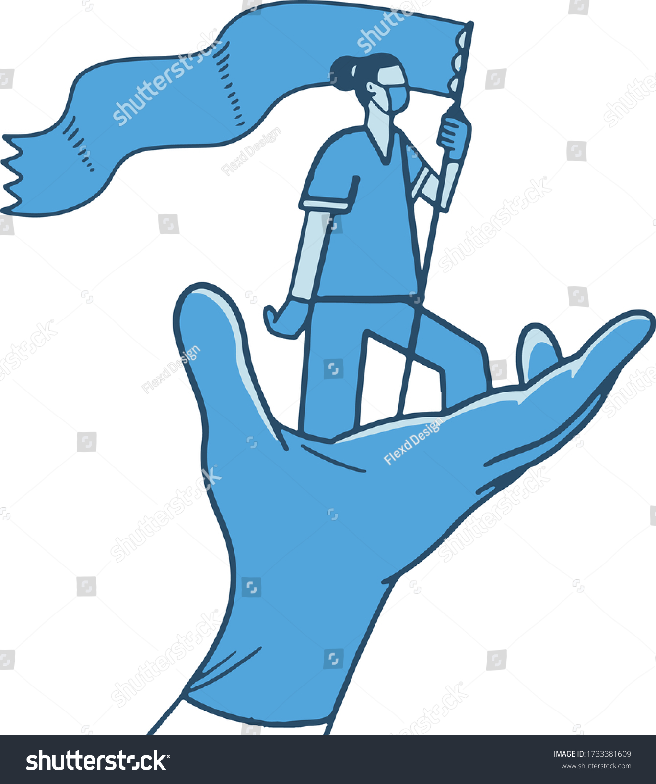 Our Nhs Heroes Vector Design Stock Vector (Royalty Free) 1733381609