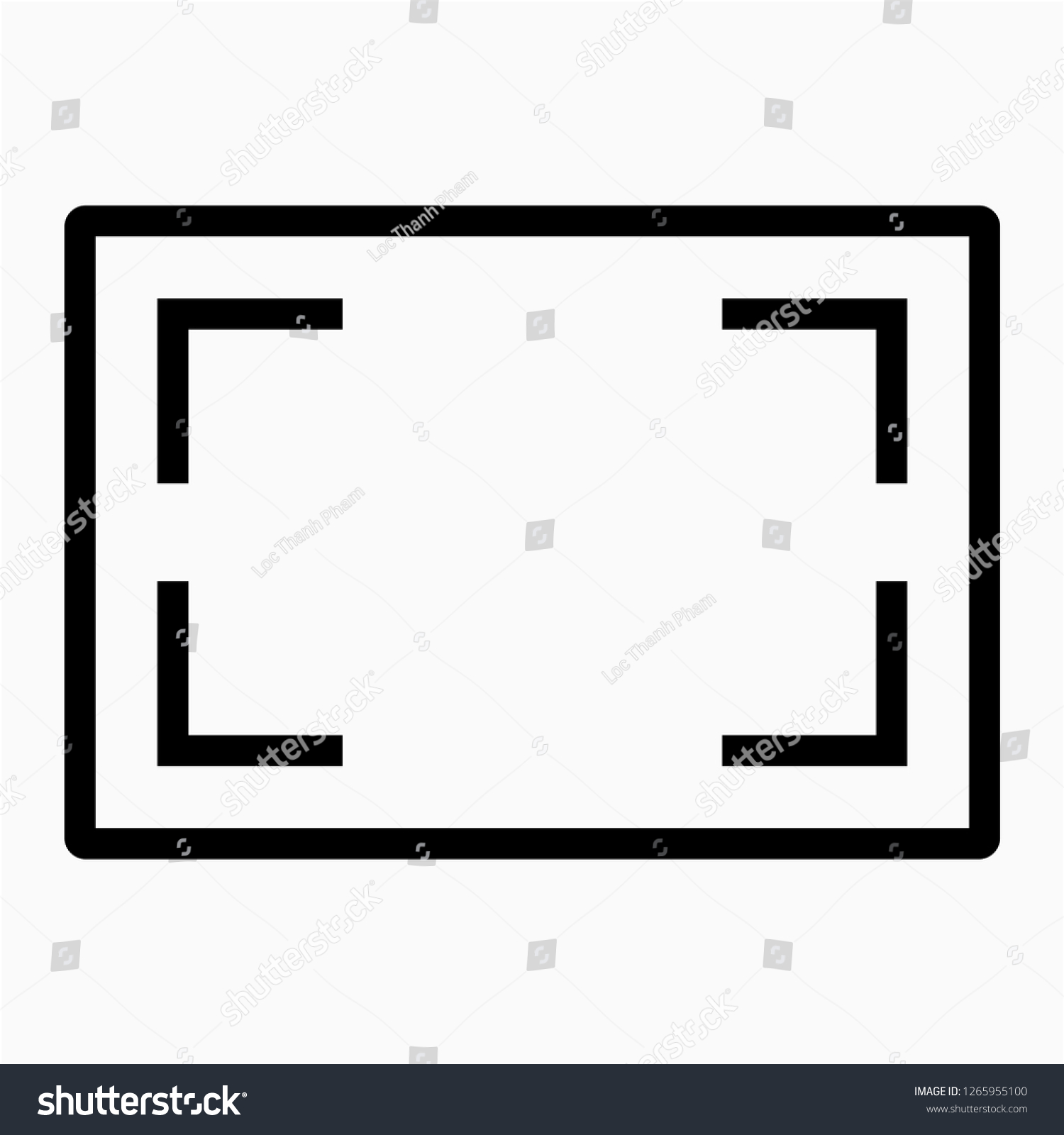 Outline Aspect Pixel Perfect Vector Icon Stock Vector (Royalty Free ...