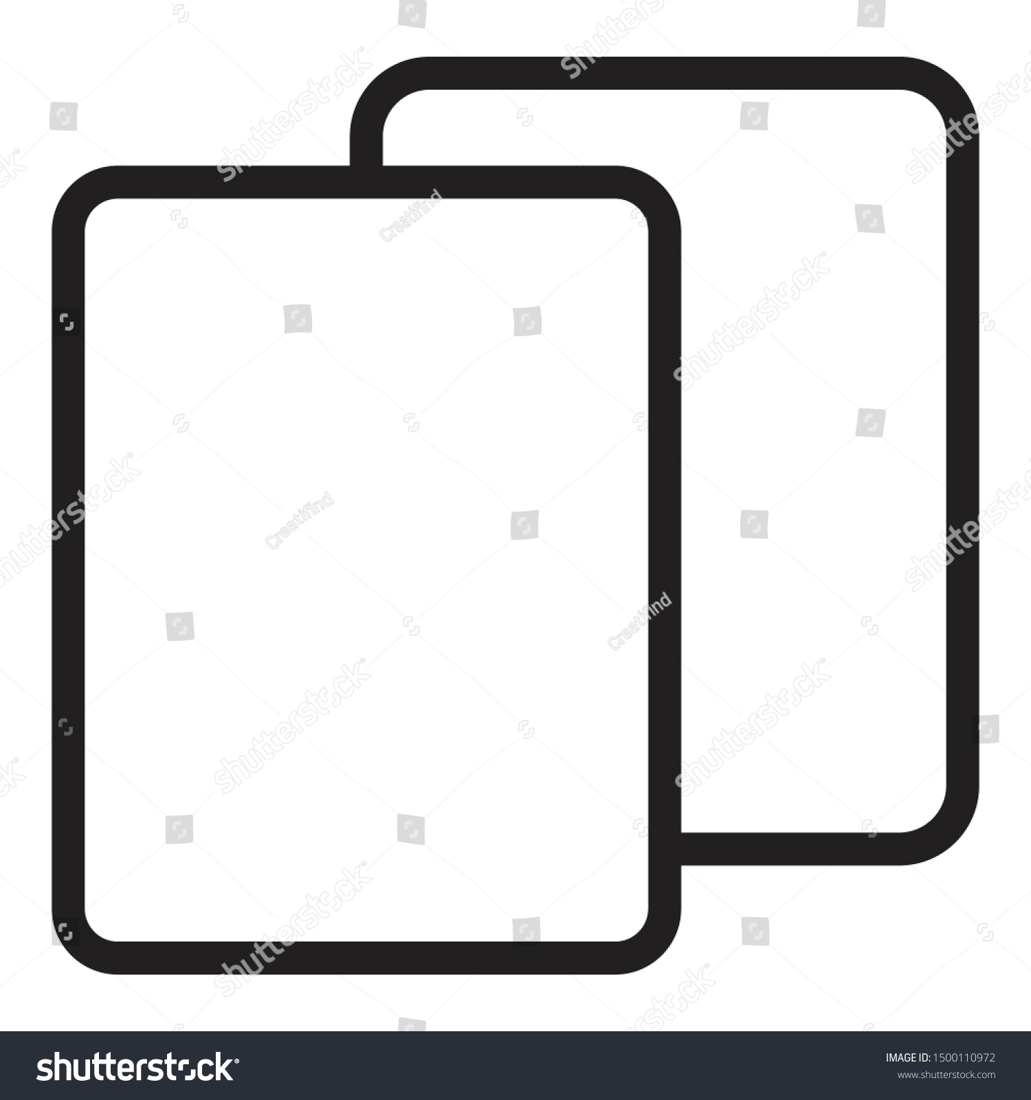 Outline Card Icon Vector Editable Stock Vector (Royalty Free ...