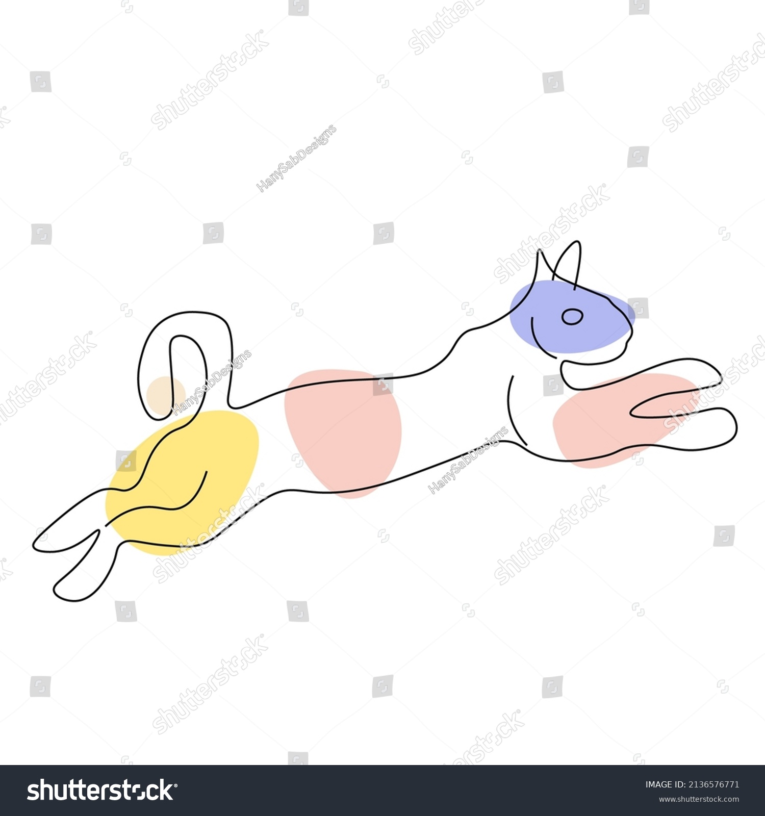 Outline Cat Vector the Template Professional Stock Vector (Royalty Free ...