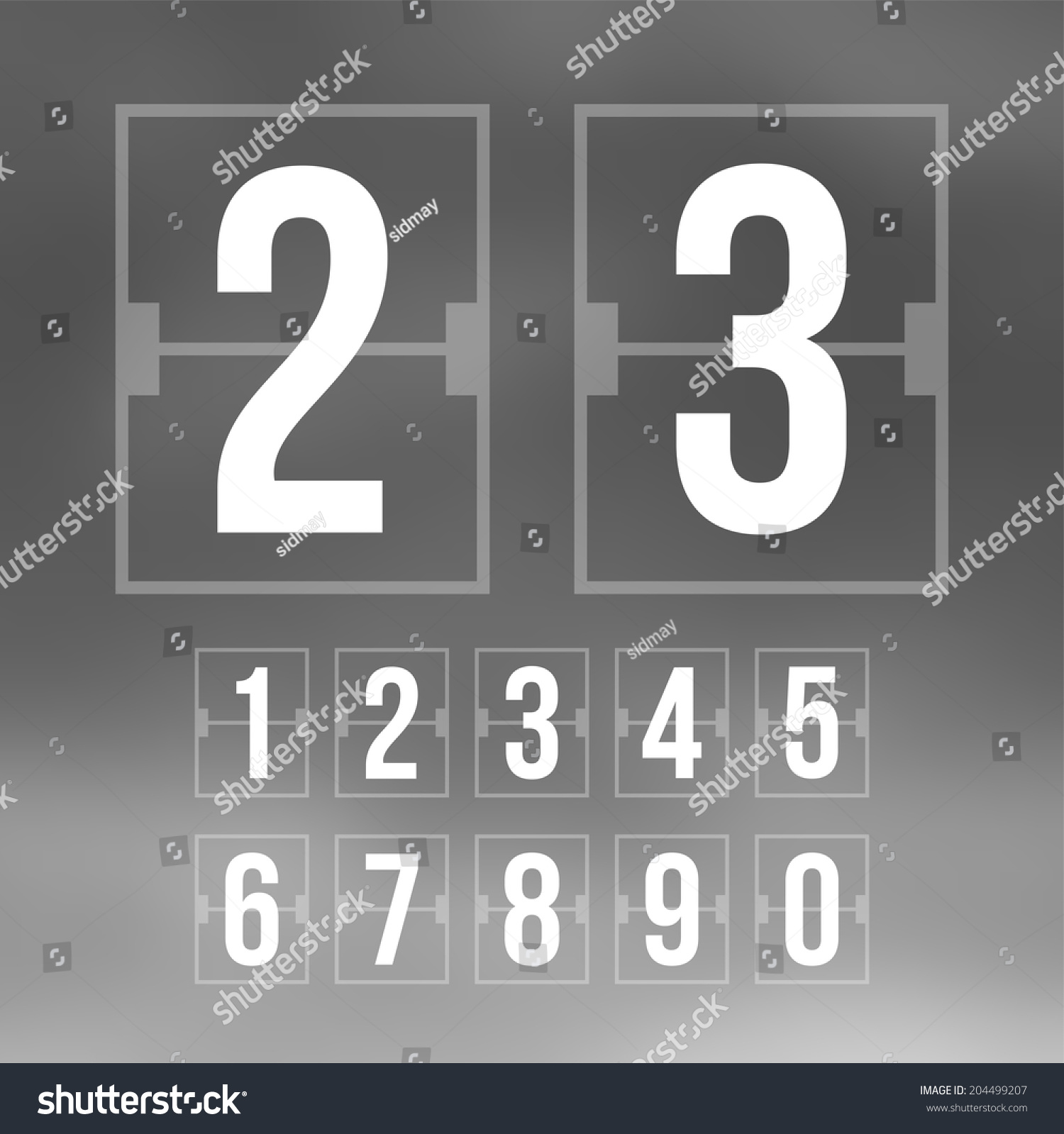 Outline Countdown Timer White Color Flat Stock Vector (Royalty Free ...