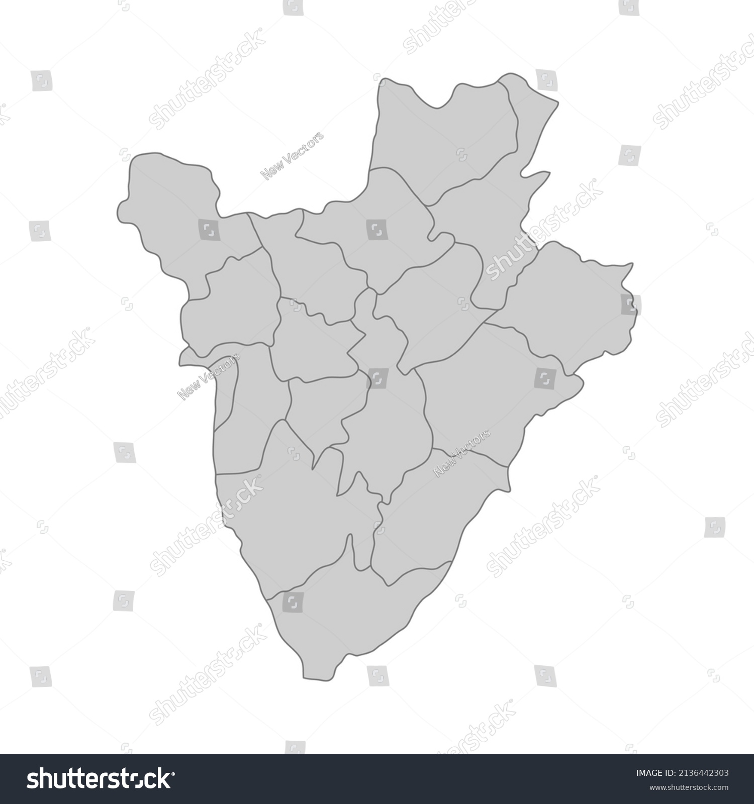Outline Political Map Burundi High Detailed Stock Vector (Royalty Free ... Outline Political Map Burundi High Detailed Stock Vector (Royalty Free ...