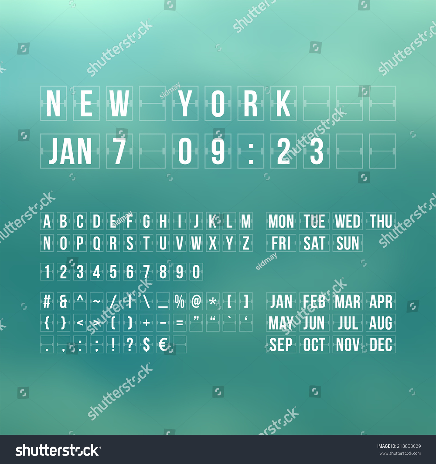Outline Vector Countdown Timer Date Flat: vector de stock (libre de ...