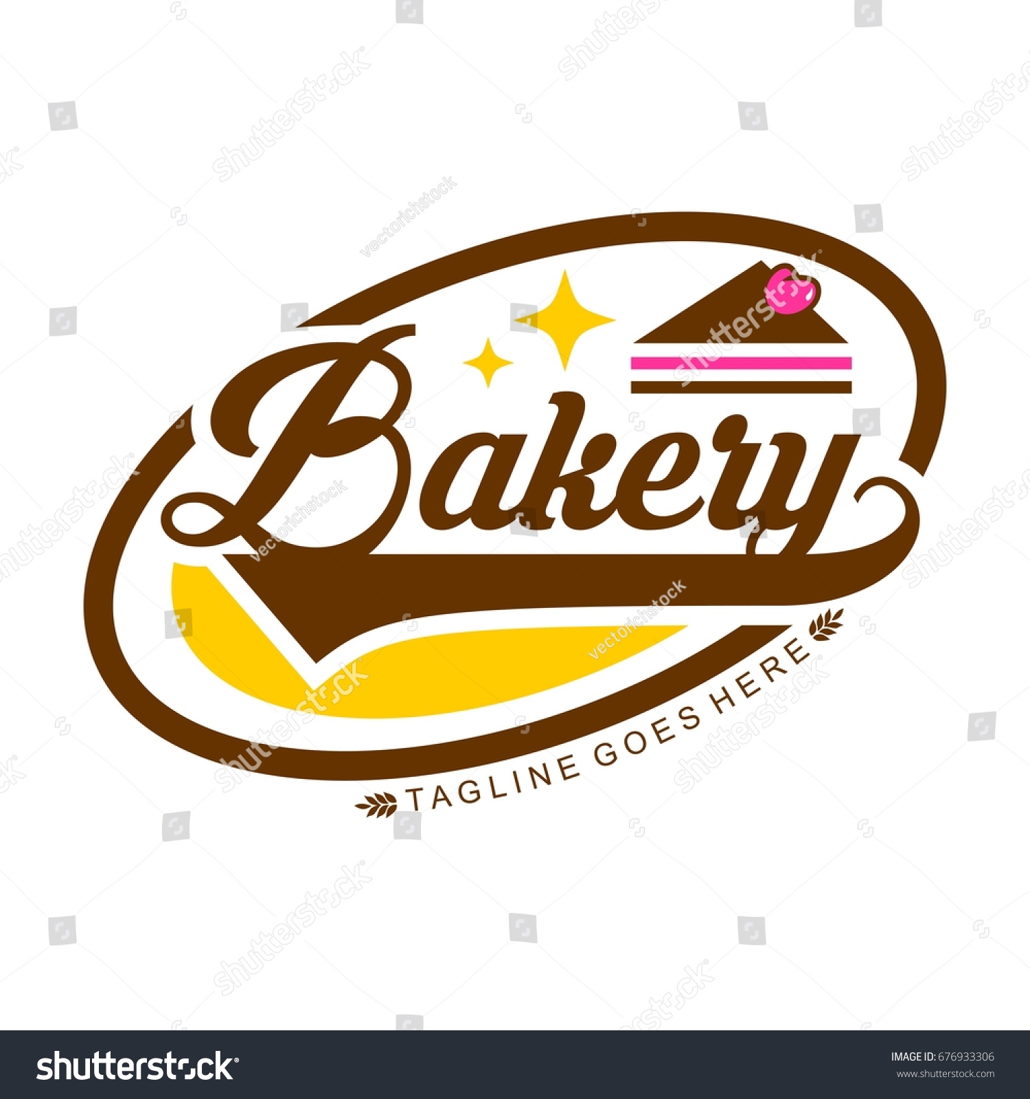 Outstanding Unique Bakery Logo Template Stock Vector (Royalty Free ...