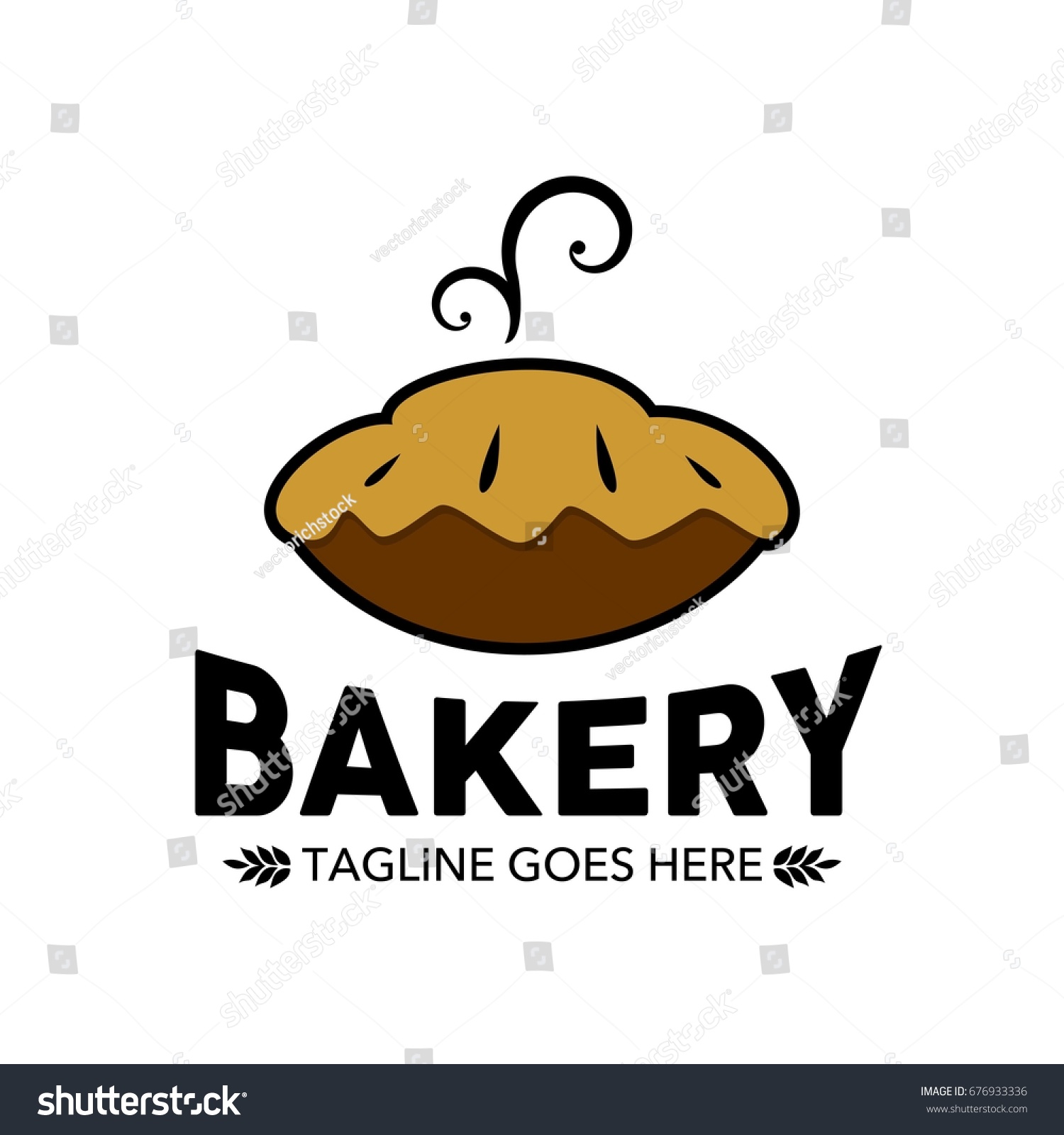 Outstanding Unique Bakery Logo Template Stock Vector (Royalty Free ...