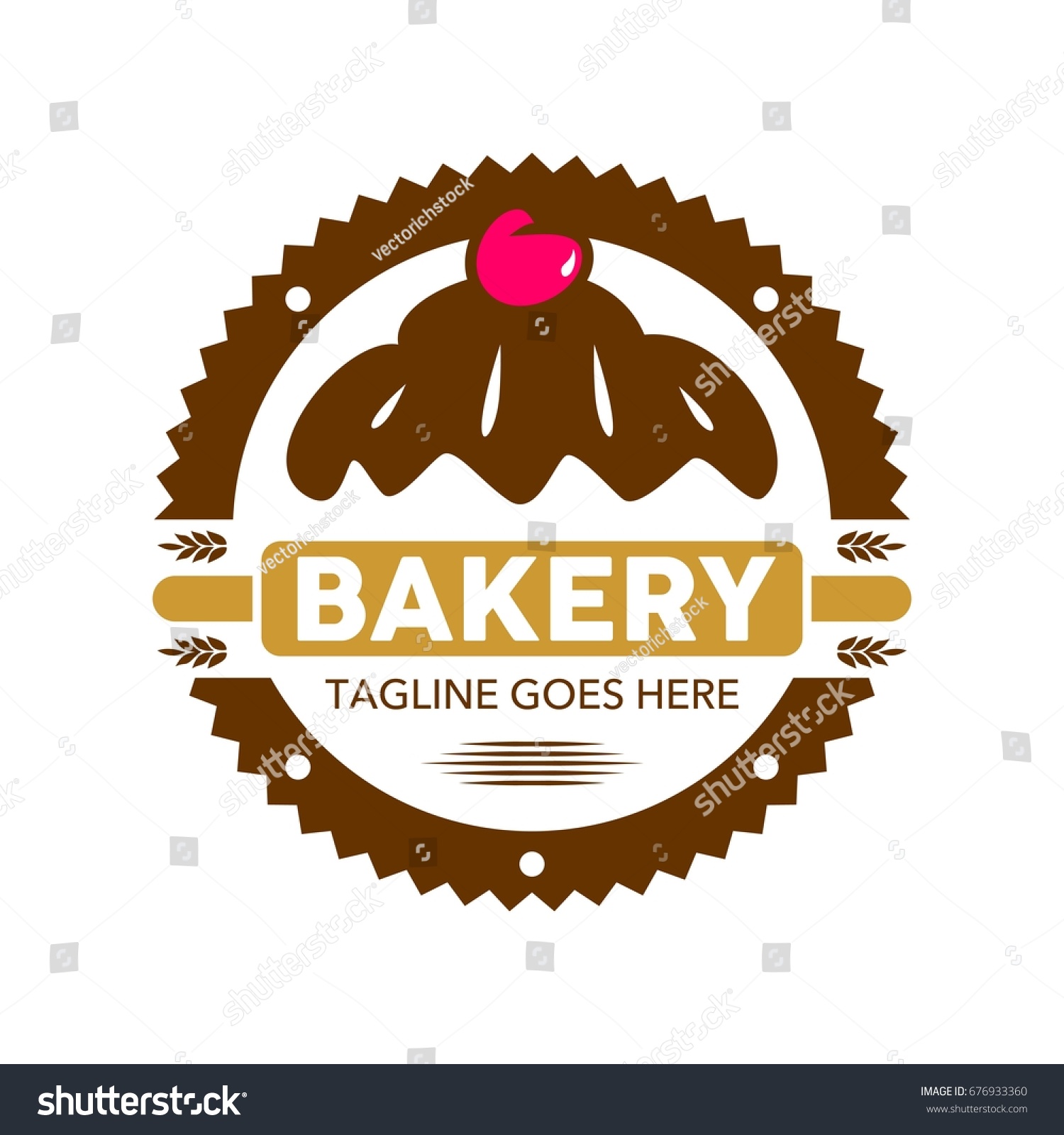 Outstanding Unique Bakery Logo Template Stock Vector (Royalty Free ...