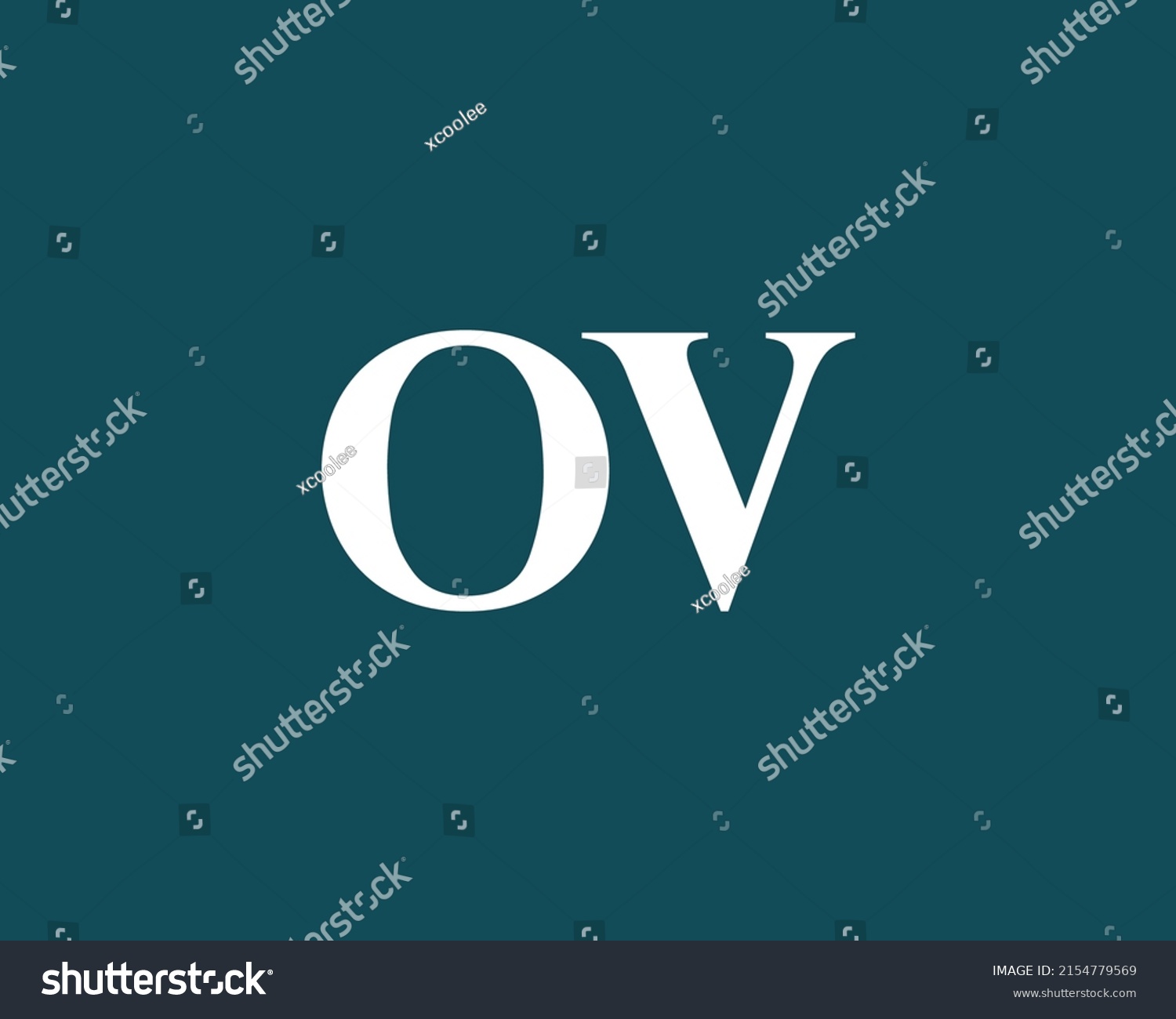 Ov Logo Design Vector Template Stock Vector (Royalty Free) 2154779569 ...