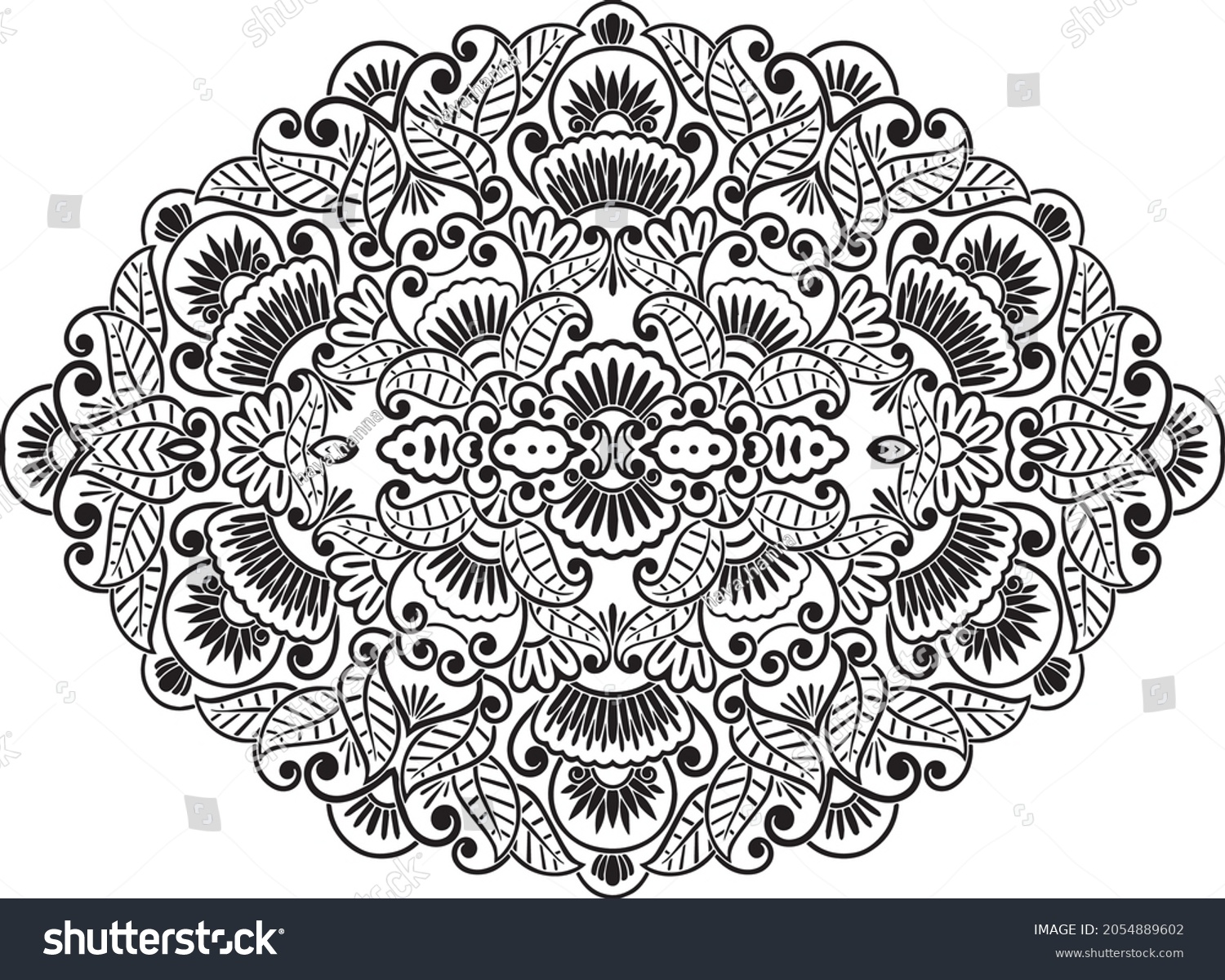 2,796 Oval mandala Stock Vectors, Images & Vector Art | Shutterstock