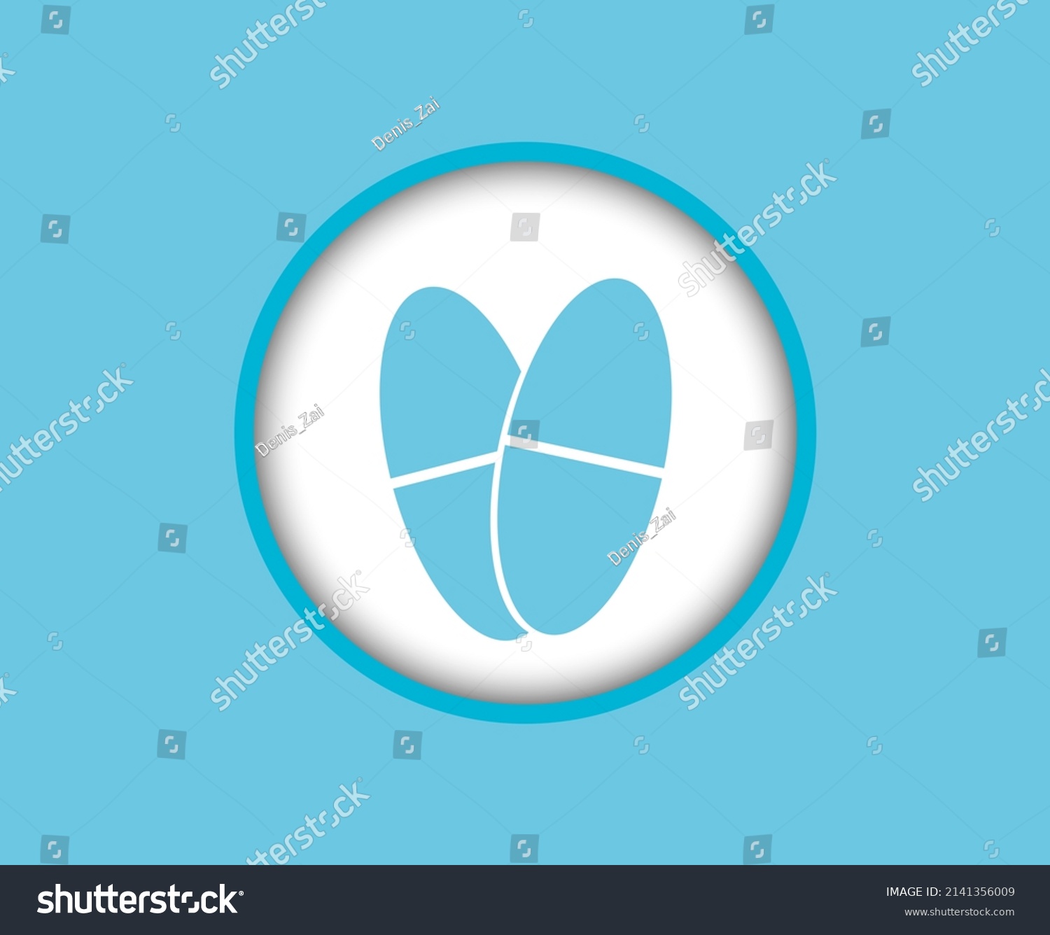 Oval Tablets Isolated On White Background Stock Vector (Royalty Free ...