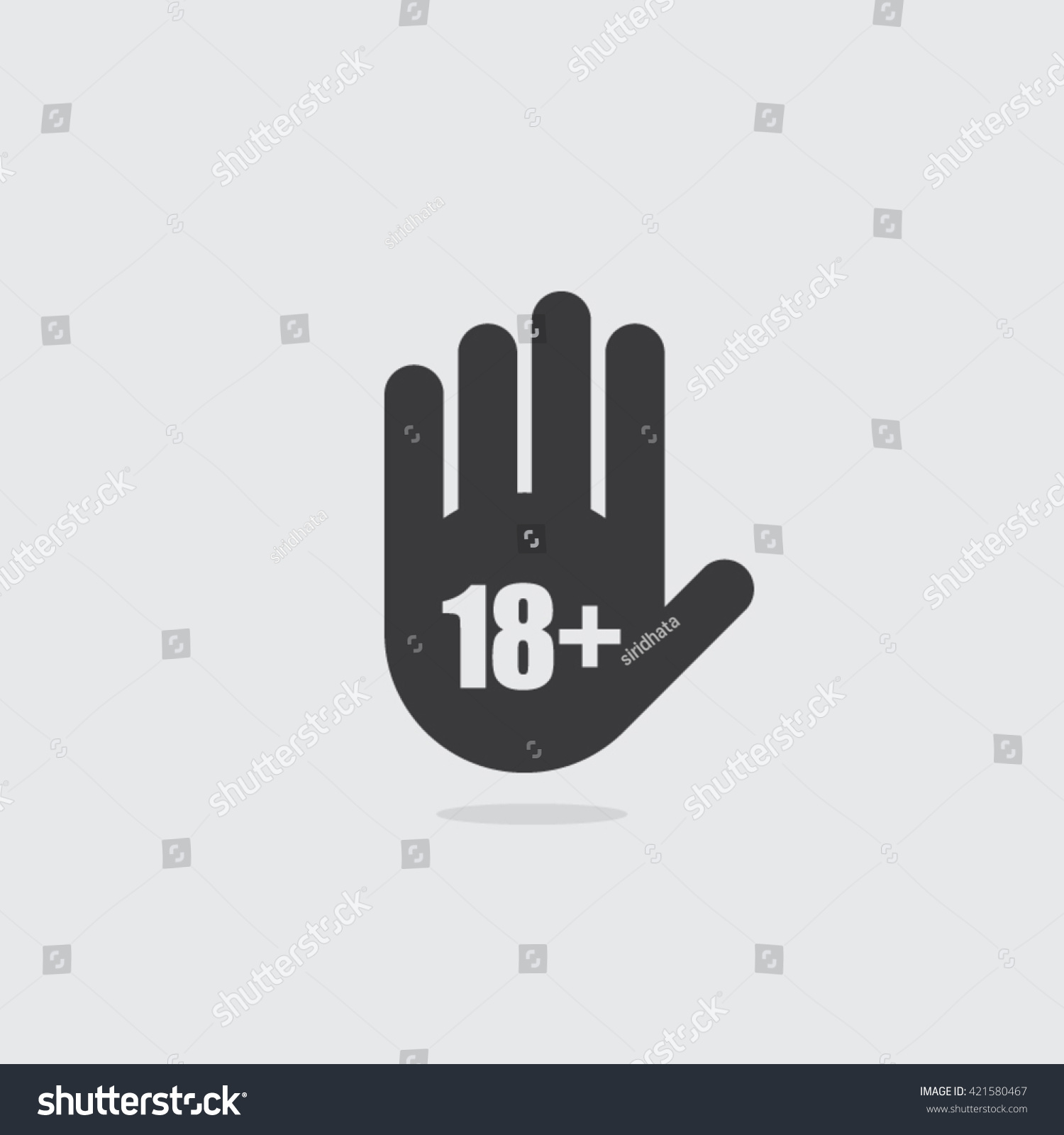 Over 18 Icon Stock Vector (Royalty Free) 421580467 | Shutterstock