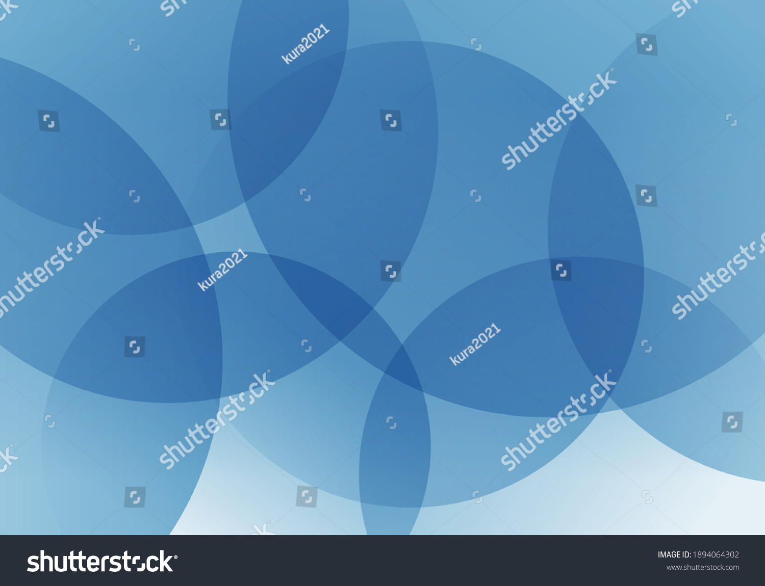Overlapping Blue Circle Gradient Abstract Graphic Stock Vector (Royalty ...