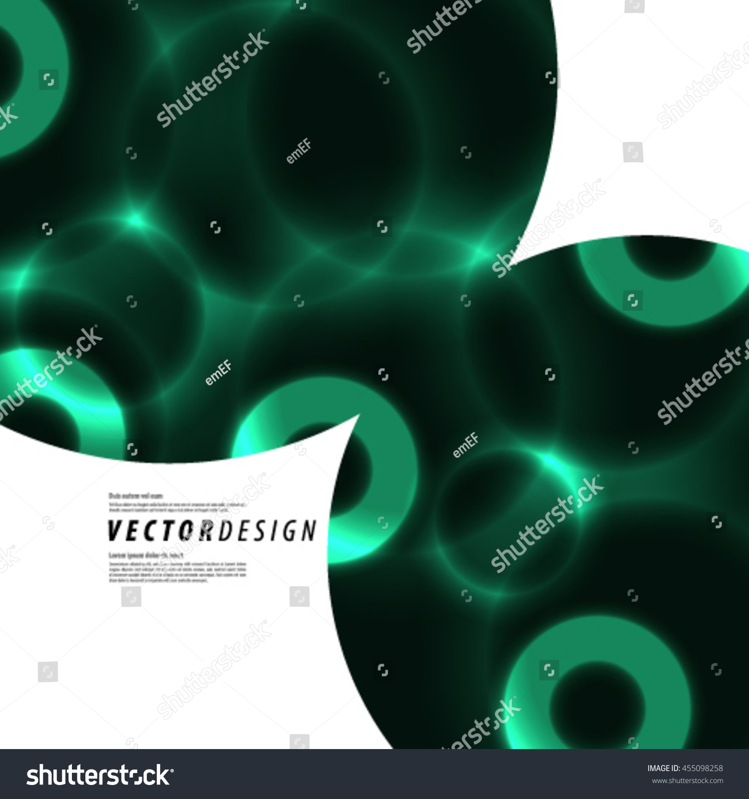 Overlapping Circles Modern Layoutdesign Cover Background Stock Vector ...
