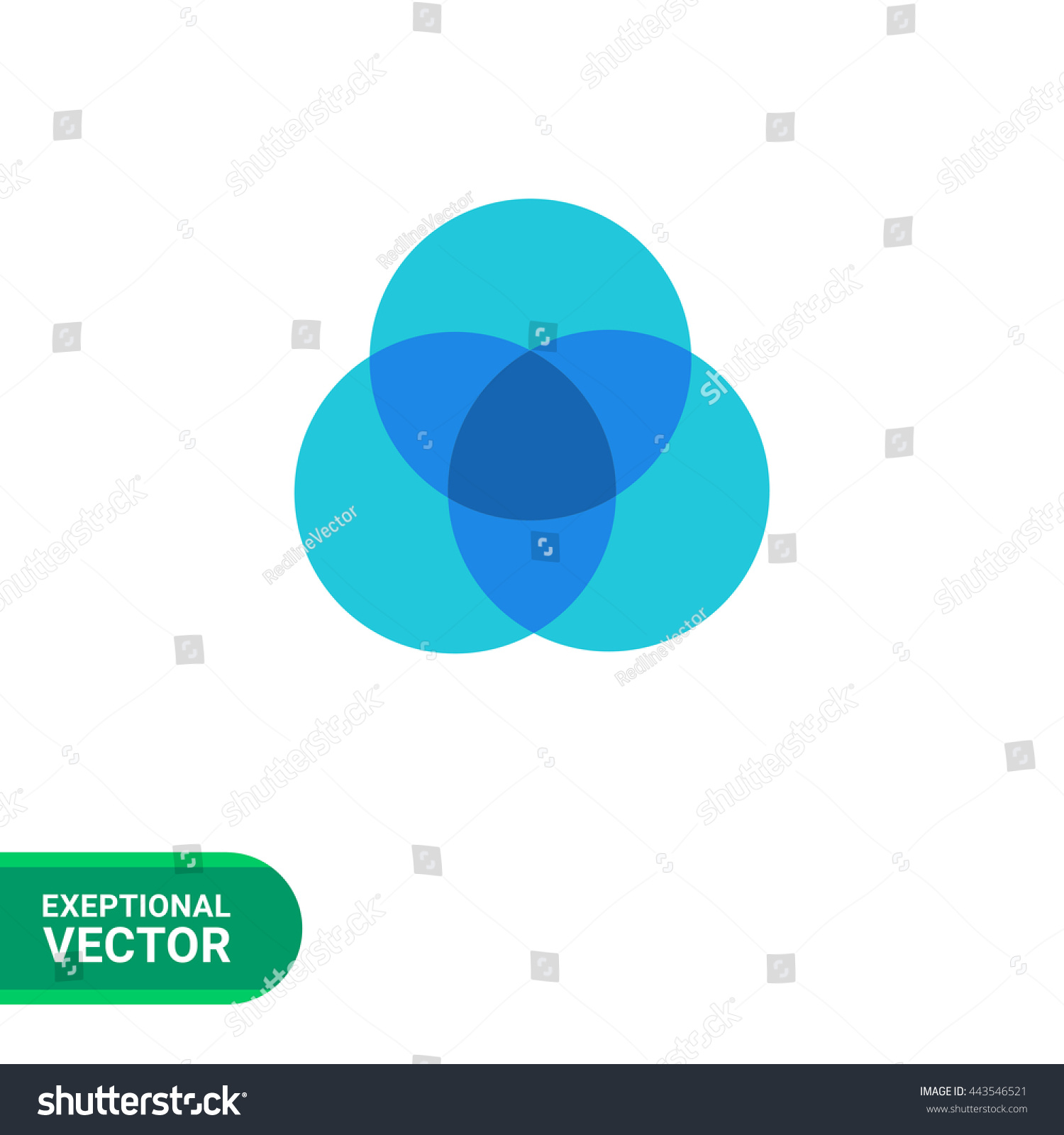 Overlapping Circular Diagrams Stock Vector (Royalty Free) 443546521 ...