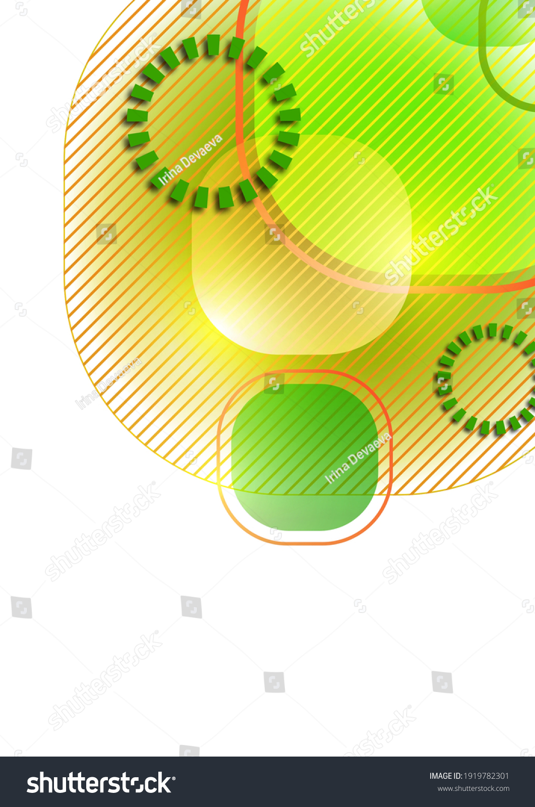 Overlapping Round Squares Form Geometric Abstract Stock Vector (Royalty ...