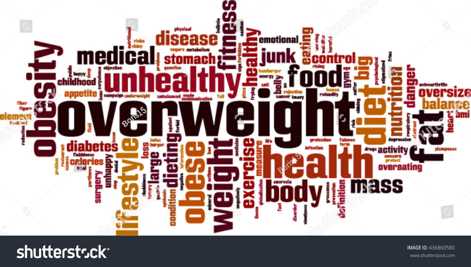 Overweight Word Cloud Concept Vector Illustration Stock Vector (Royalty ...