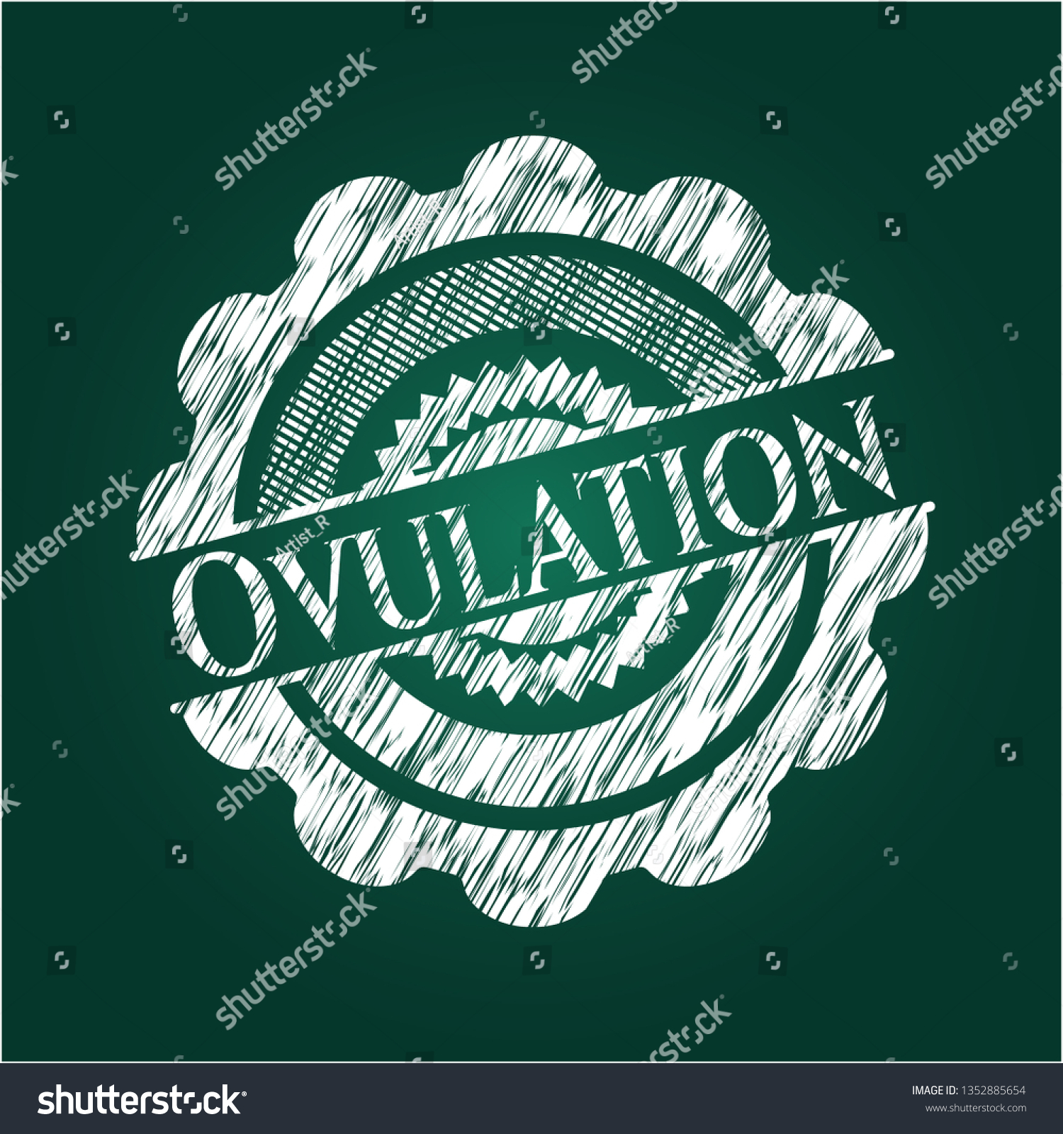 Ovulation Chalkboard Texture Stock Vector (Royalty Free) 1352885654 ...