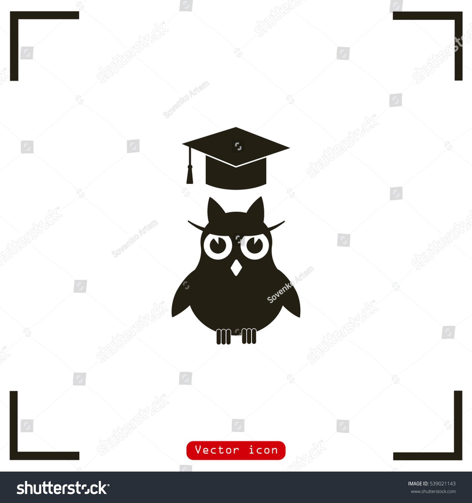 Owl Graduation Cap Stock Vector (Royalty Free) 539021143 | Shutterstock