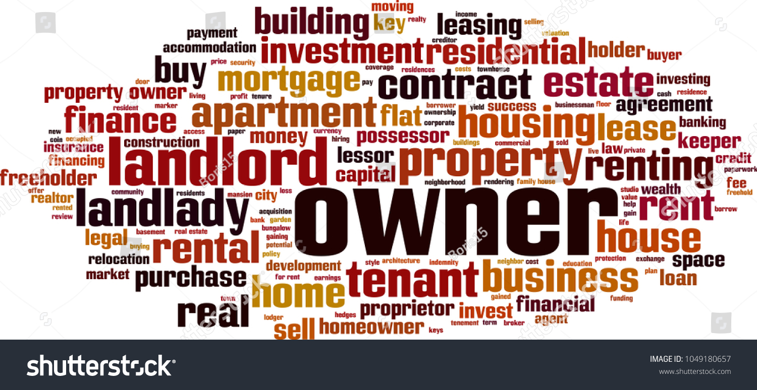 Owner Word Cloud Concept Vector Illustration Stock Vector (Royalty Free ...