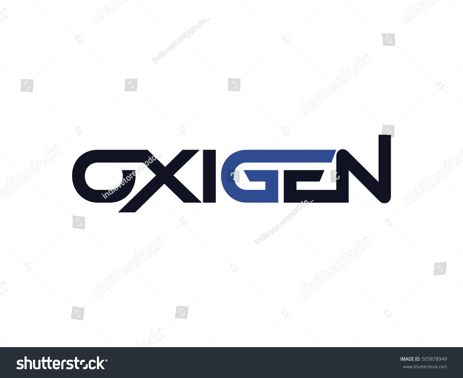 Oxygen Logo Vector: vetor stock (livre de direitos) 505878949