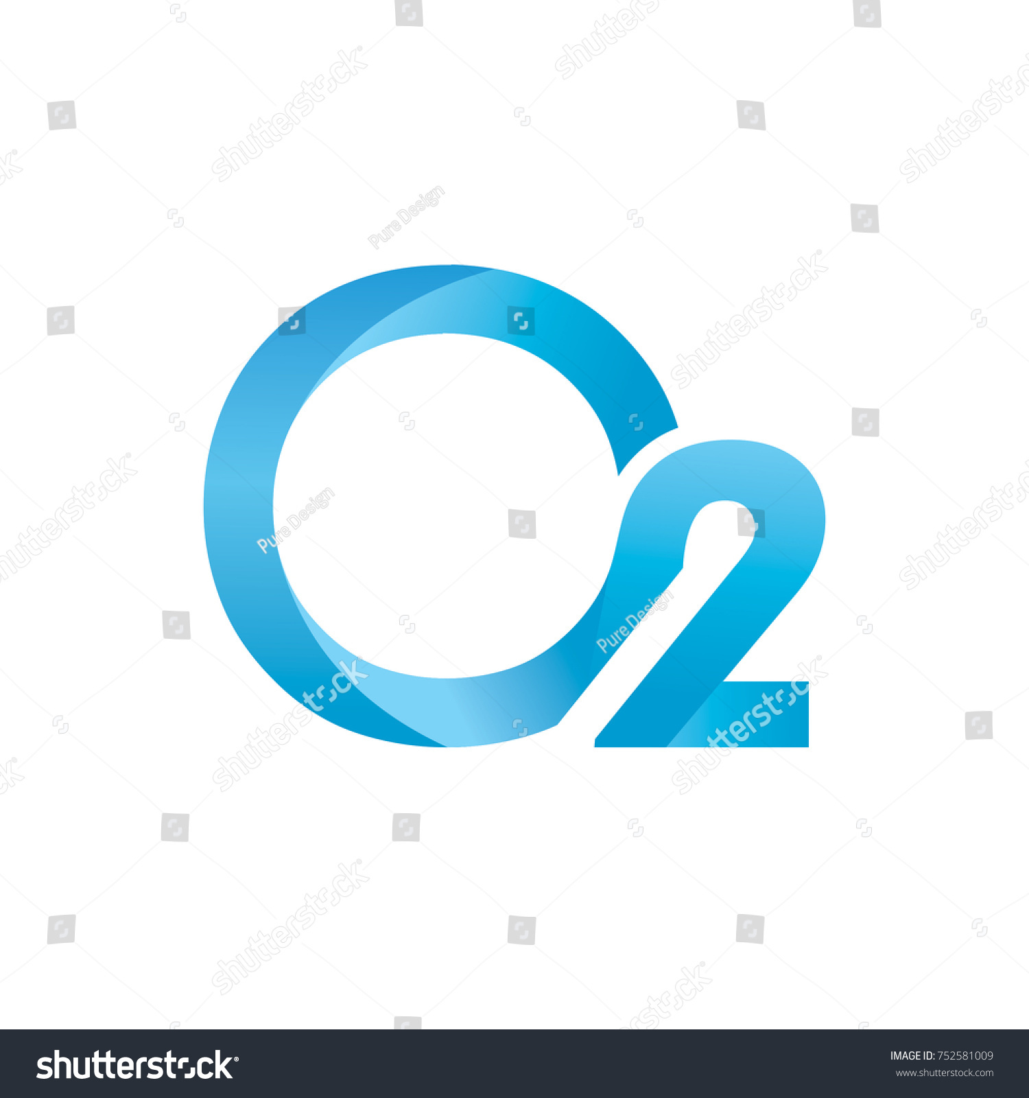 Sauerstoff-Logo-Vektorgrafik: Stock-Vektorgrafik (Lizenzfrei) 752581009