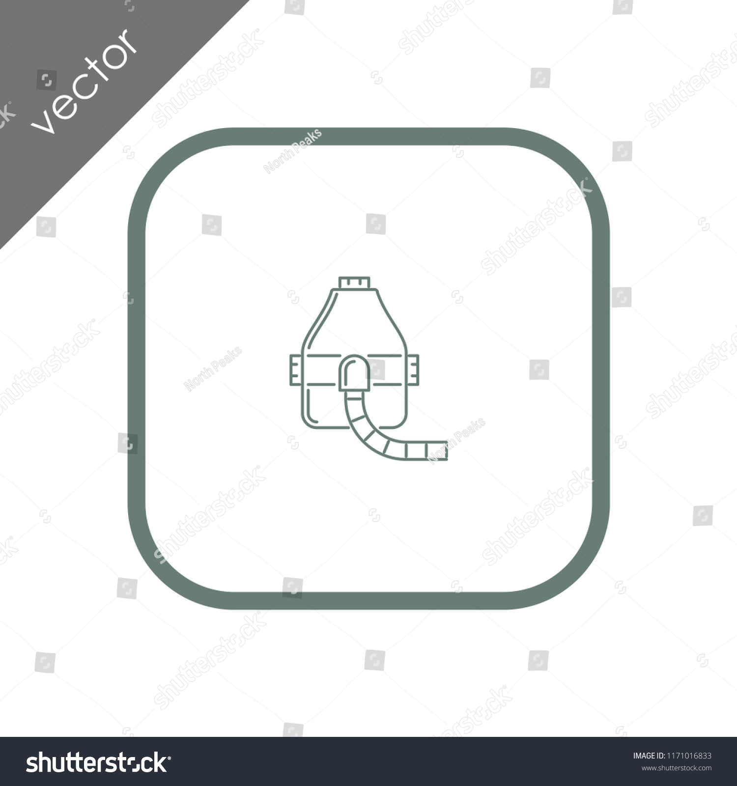 Oxygen Mask Icon Stock Vector (Royalty Free) 1171016833 | Shutterstock