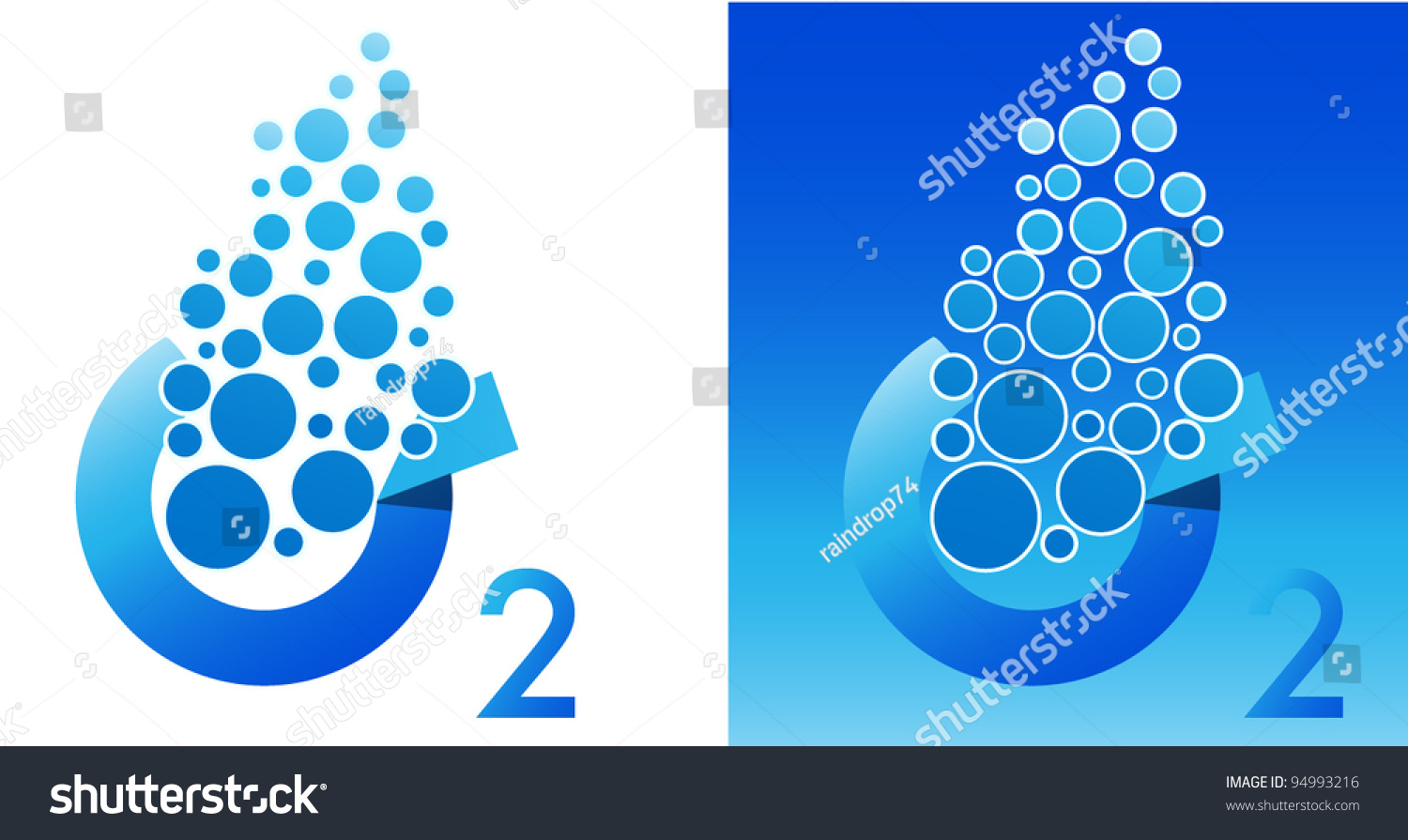 Oxygen Symbol Stock Vector 94993216 - Shutterstock
