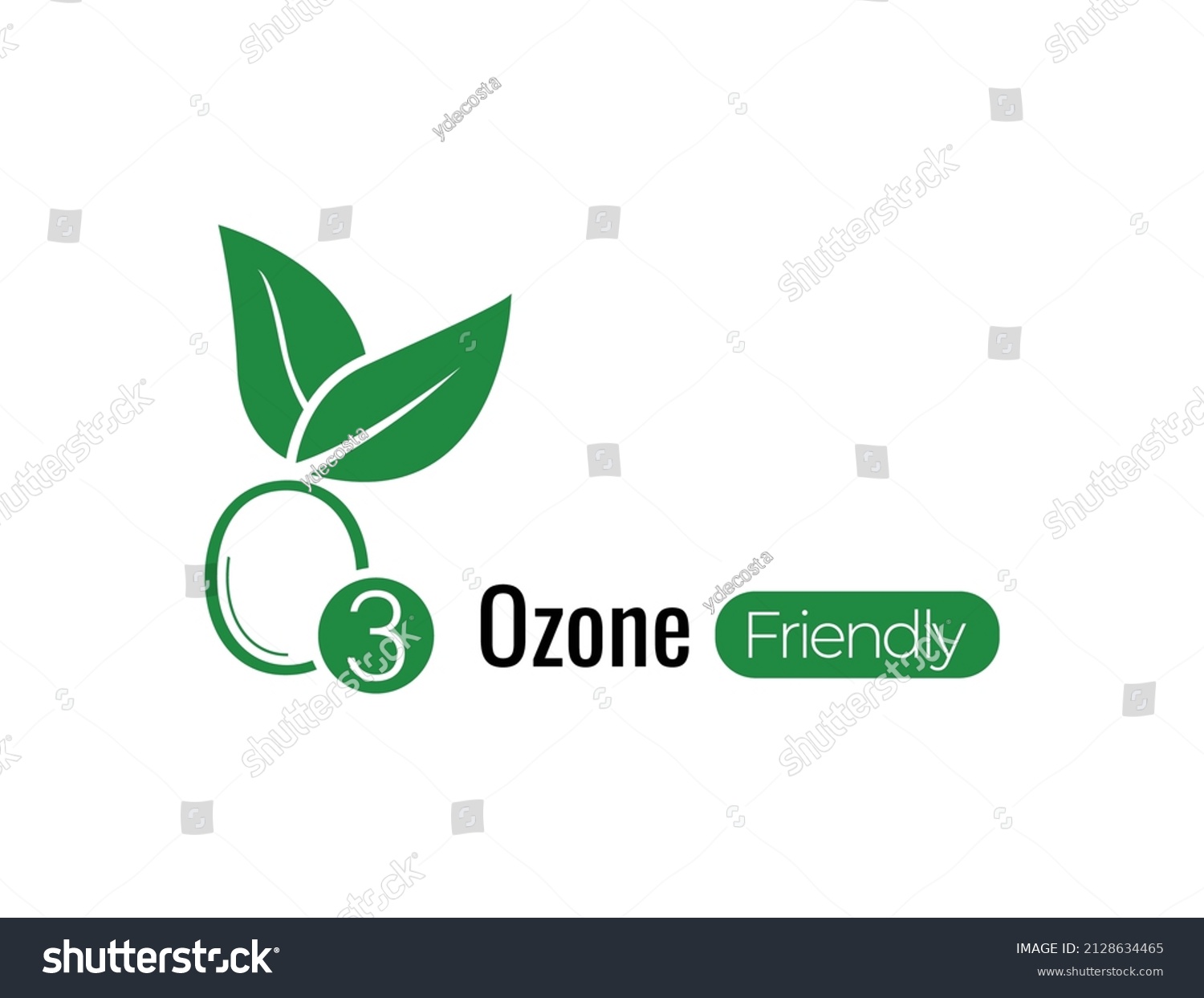 Ozone Friendly Icon Vector Illustration Stock Vector (Royalty Free ...