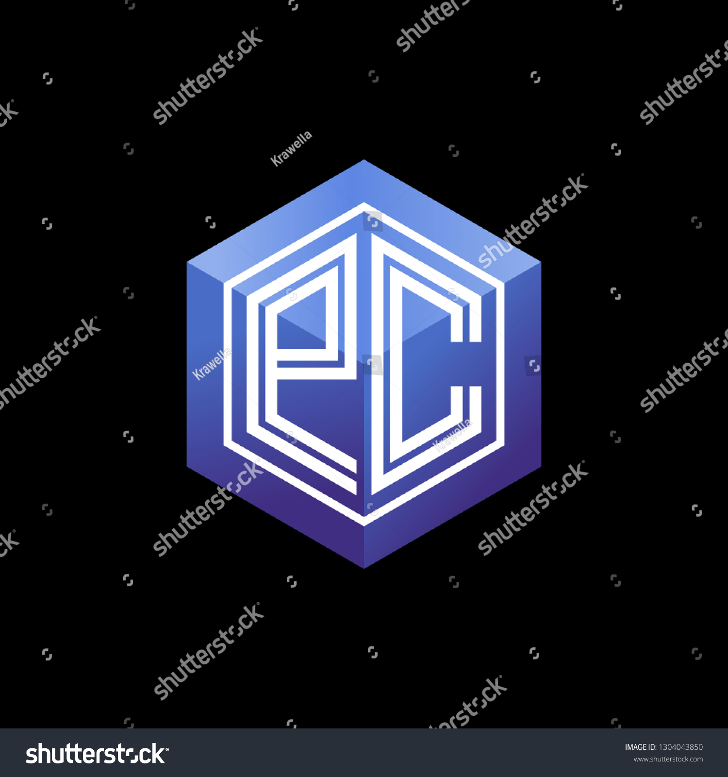 P C Initial Letter Modern Logo Stock Vector (Royalty Free) 1304043850 ...