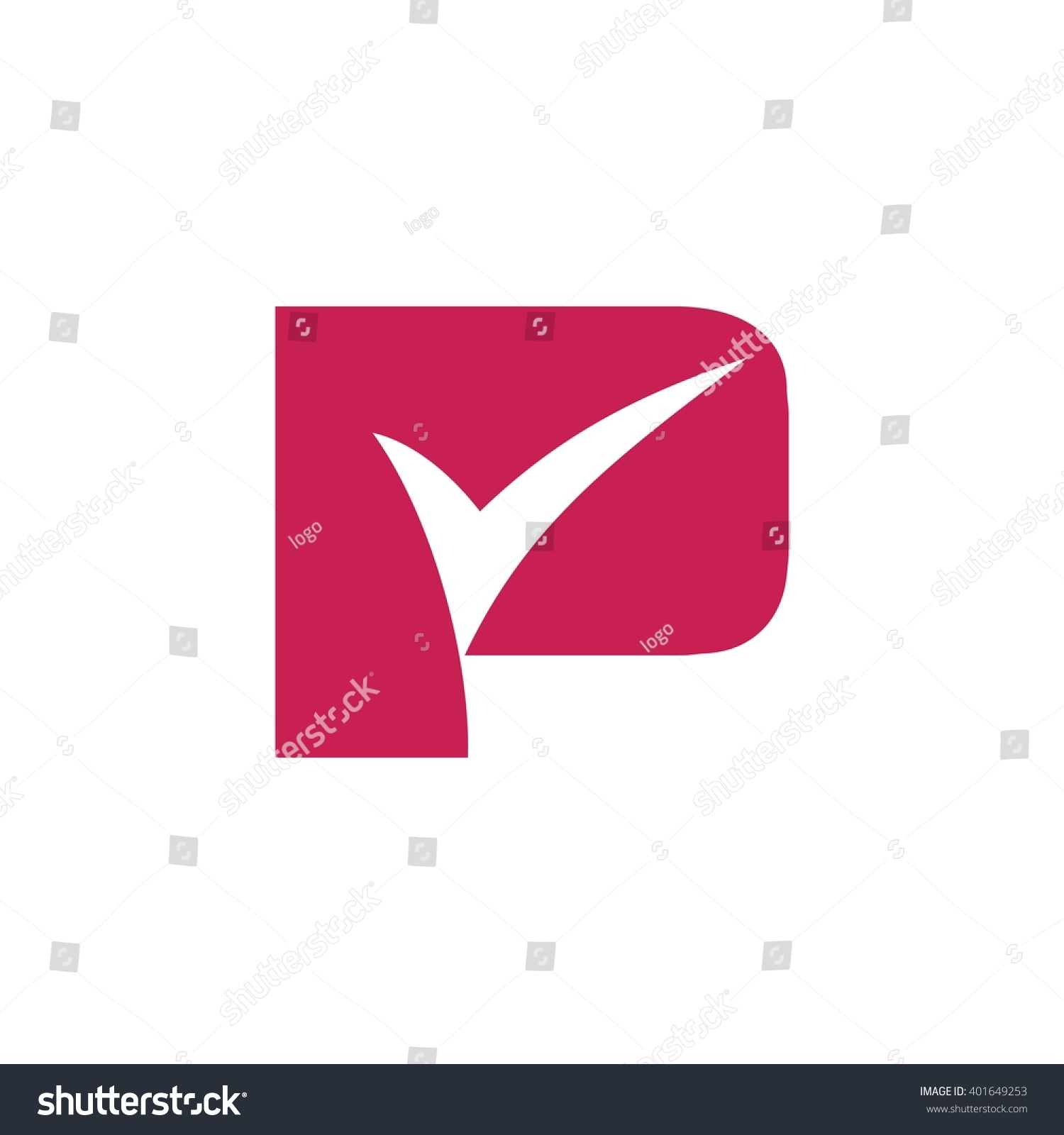 P Check Logo Stock Vector (Royalty Free) 401649253 | Shutterstock