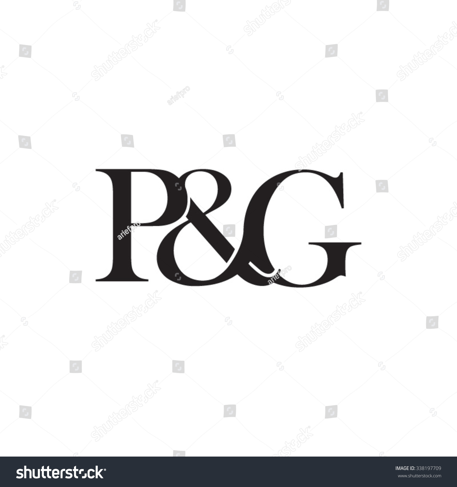 Pg Initial Logo Ampersand Monogram Logo Stock Vector (Royalty Free ...