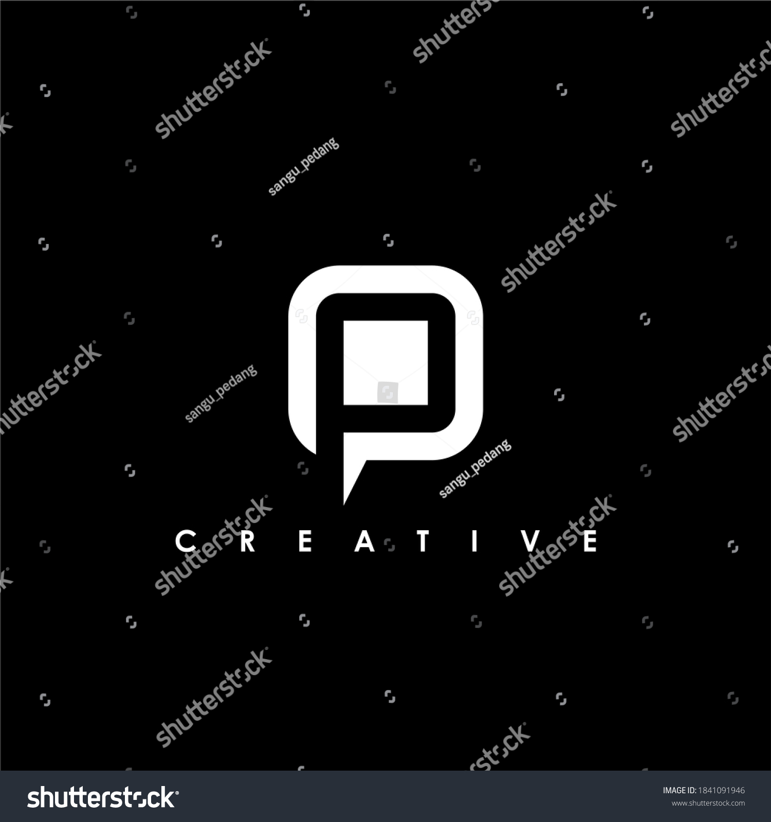 P Letter Initial Logo Design Template Stock Vector (Royalty Free ...