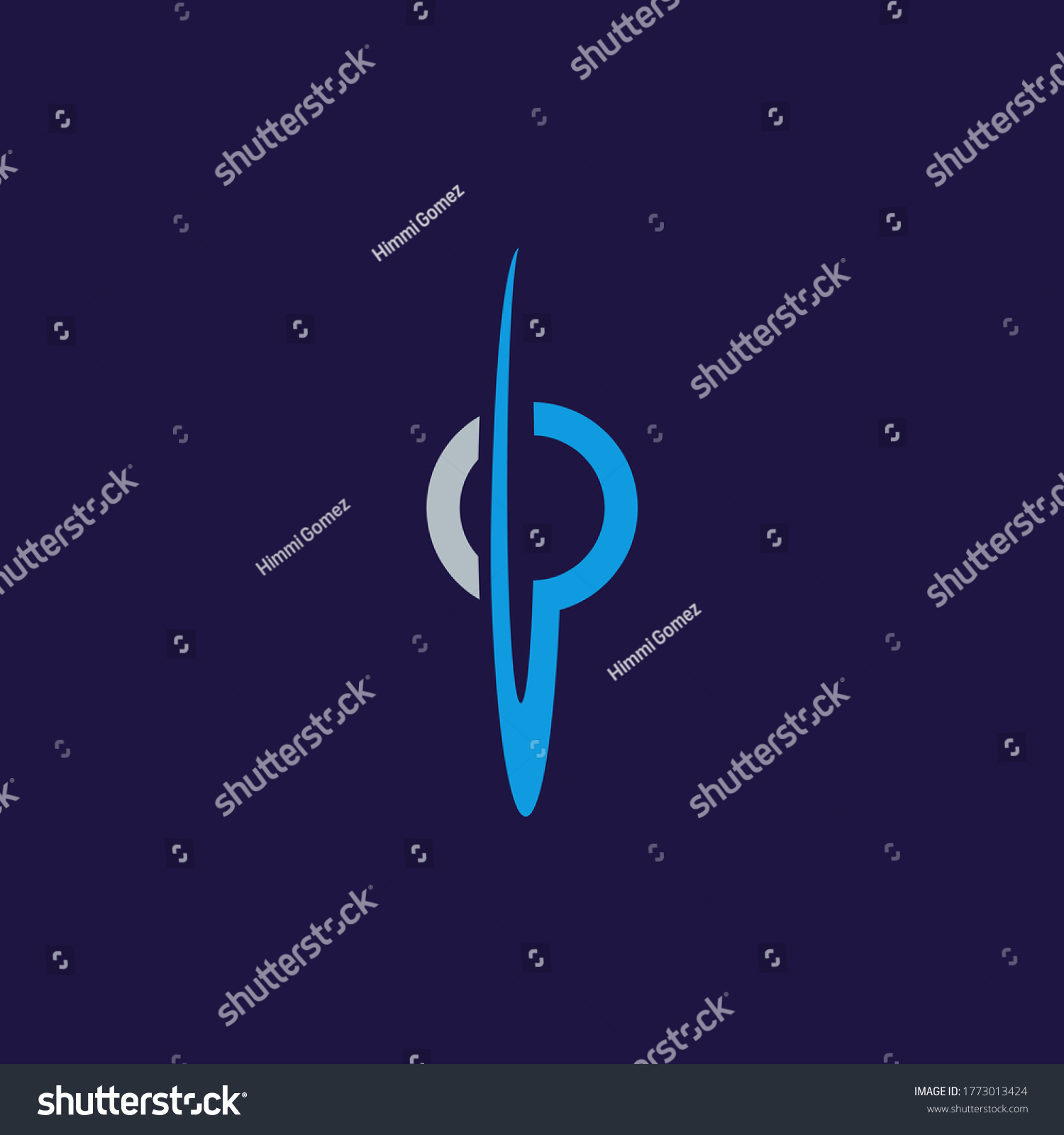 P Letter Planet Logo Vector Stock Vector (Royalty Free) 1773013424 ...